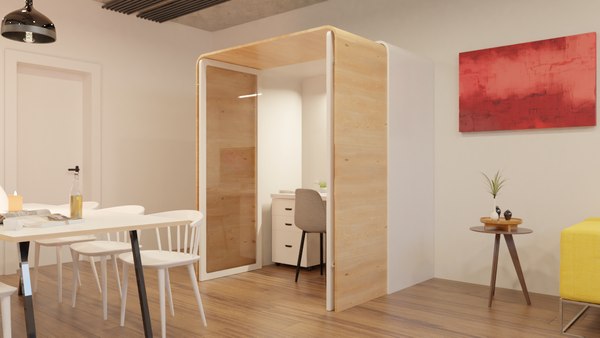 3D OFFICE WORK POD model - TurboSquid 1755600