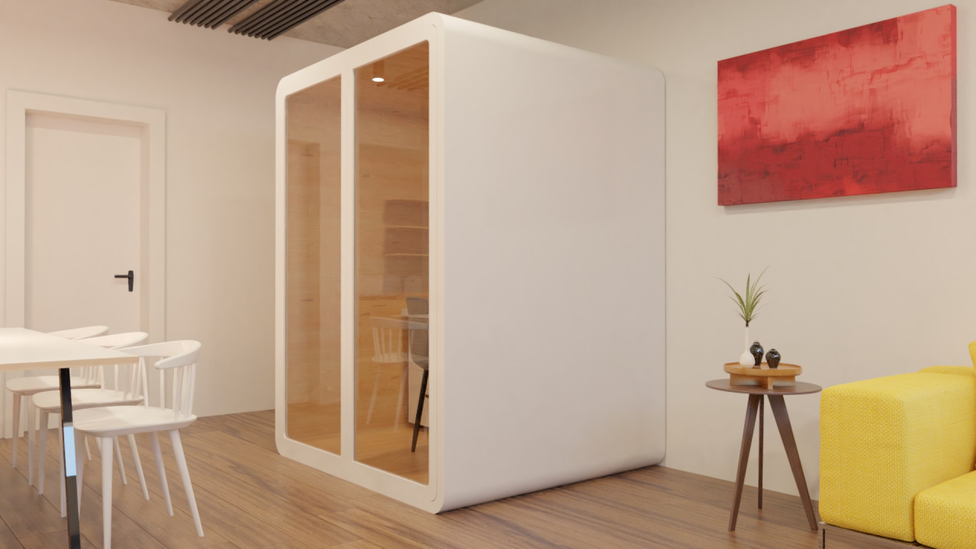 3D OFFICE WORK POD Model - TurboSquid 1755600