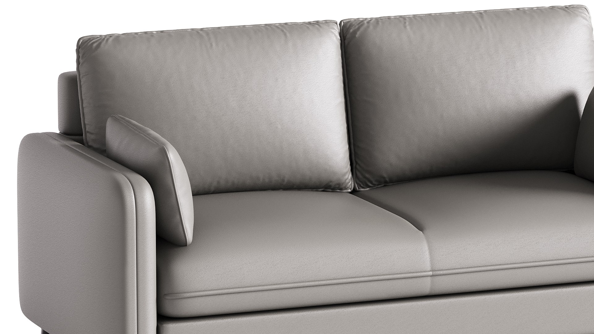 Faux Leather Sofa 3D - TurboSquid 2246653