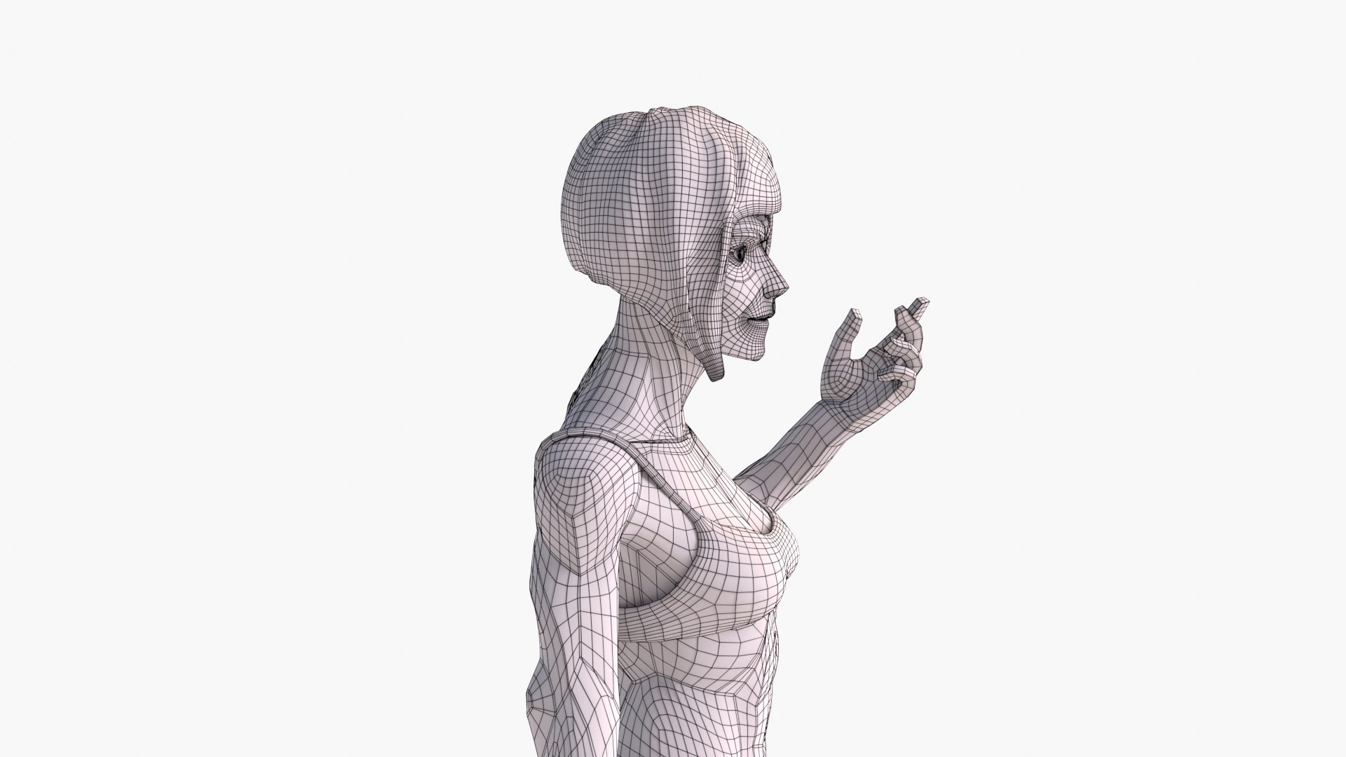 3D Stylized Human Female Muscular Rigged - TurboSquid 1959379