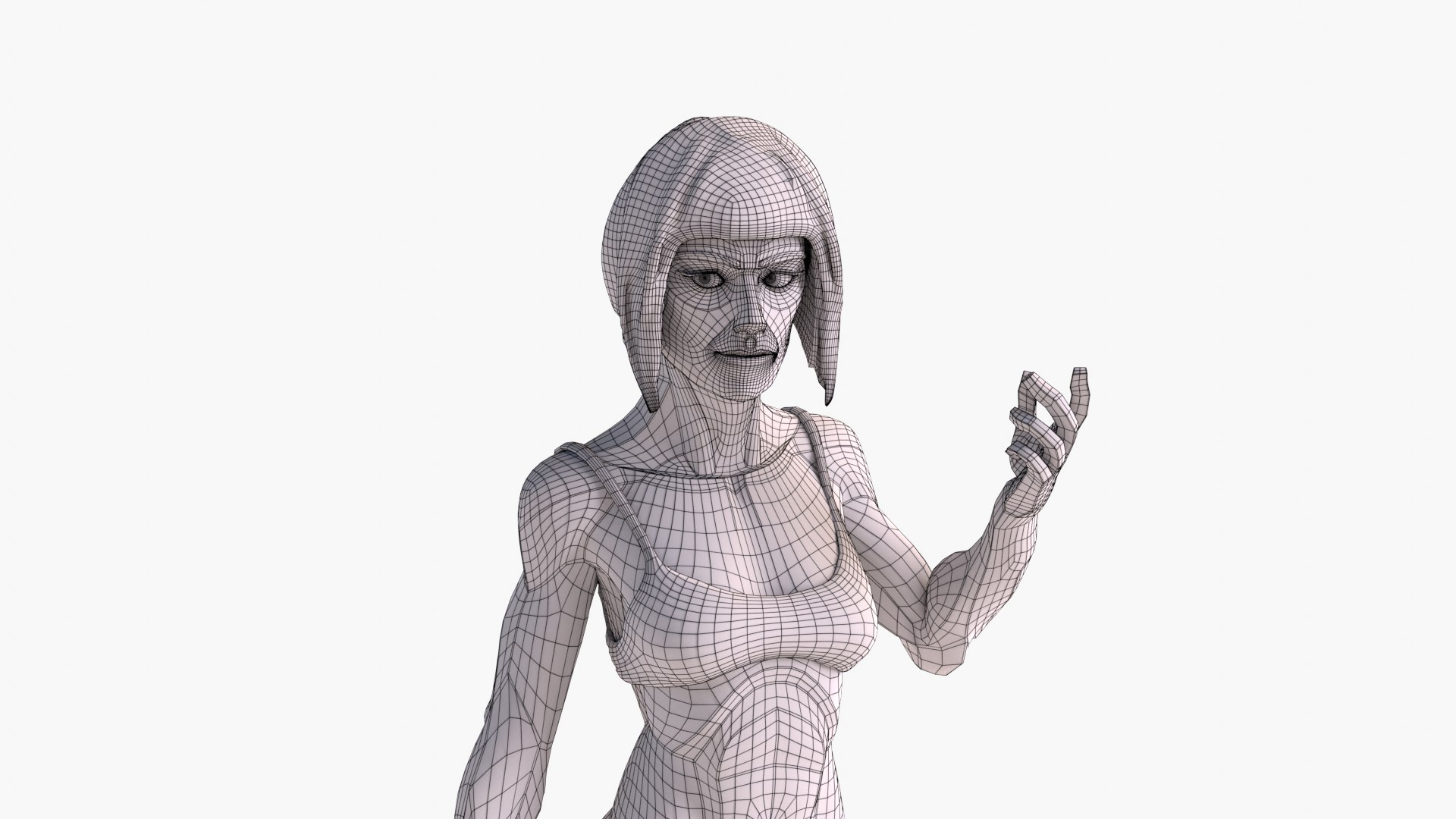 3D Stylized Human Female Muscular Rigged - TurboSquid 1959379