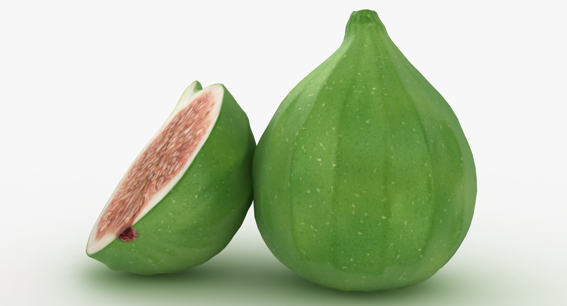 3d model realistic figs green