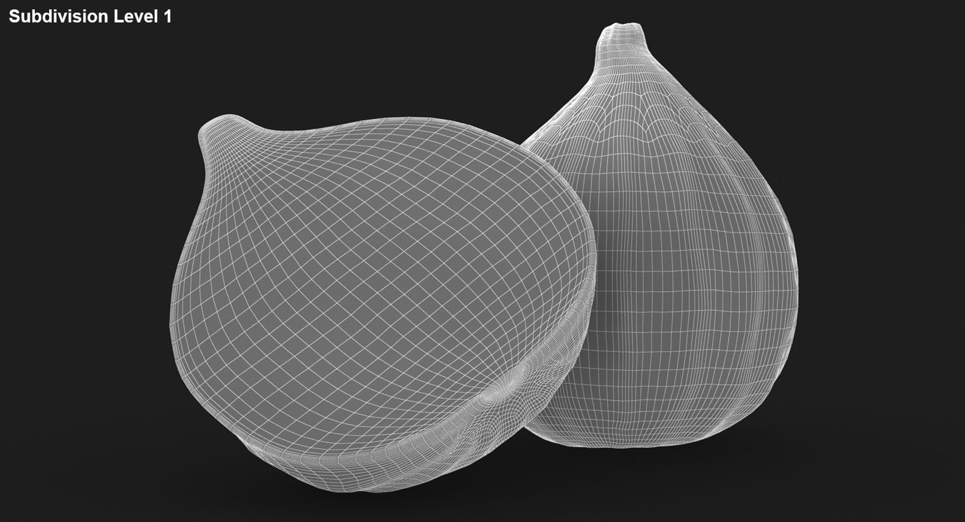 3d model realistic figs green