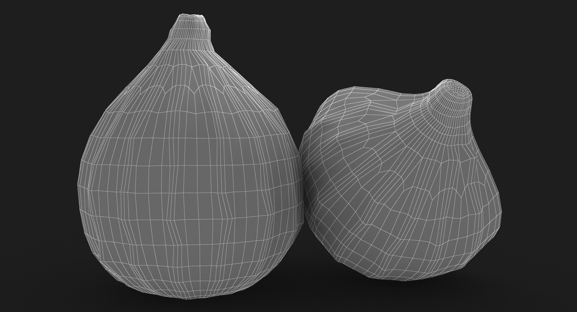 3d model realistic figs green