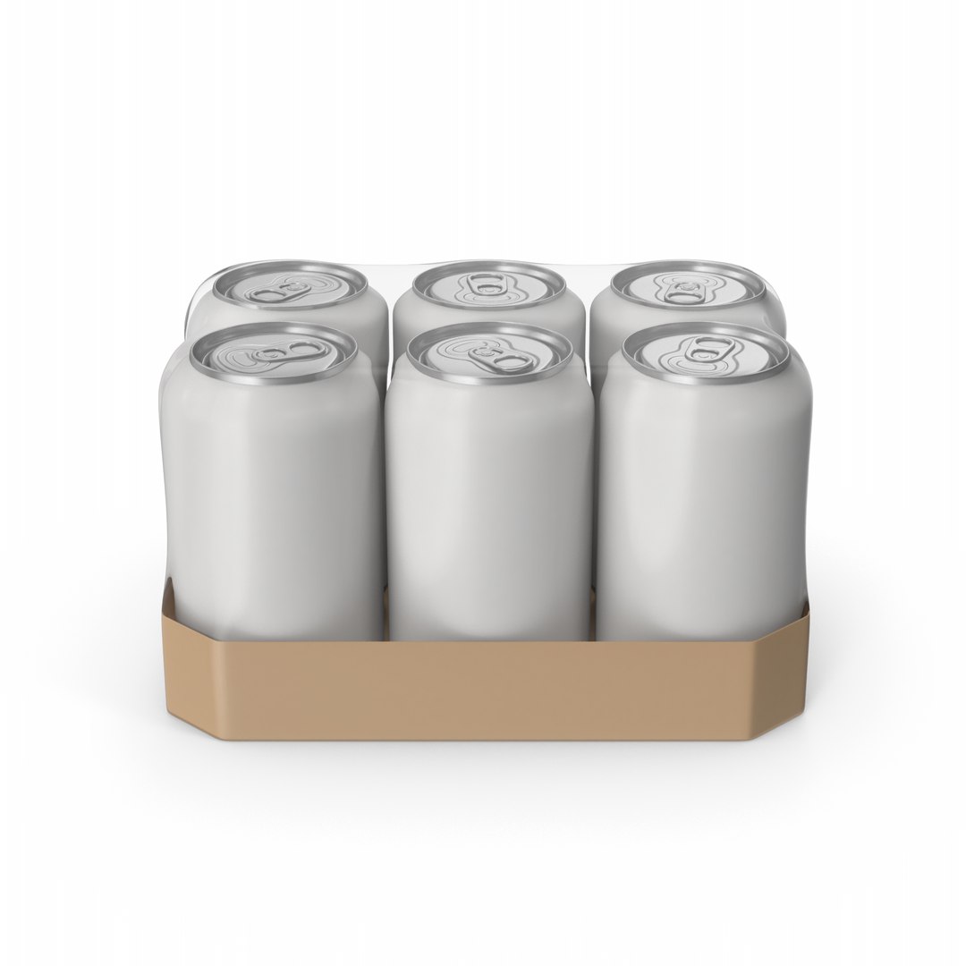 3D Model Soda Can Pack - TurboSquid 2018911