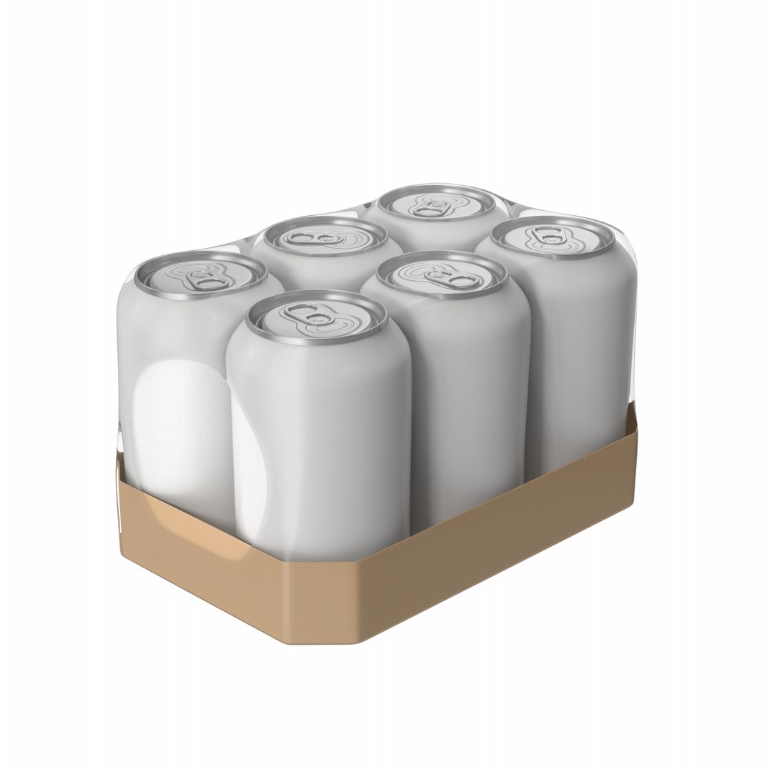 3D Model Soda Can Pack - TurboSquid 2018911