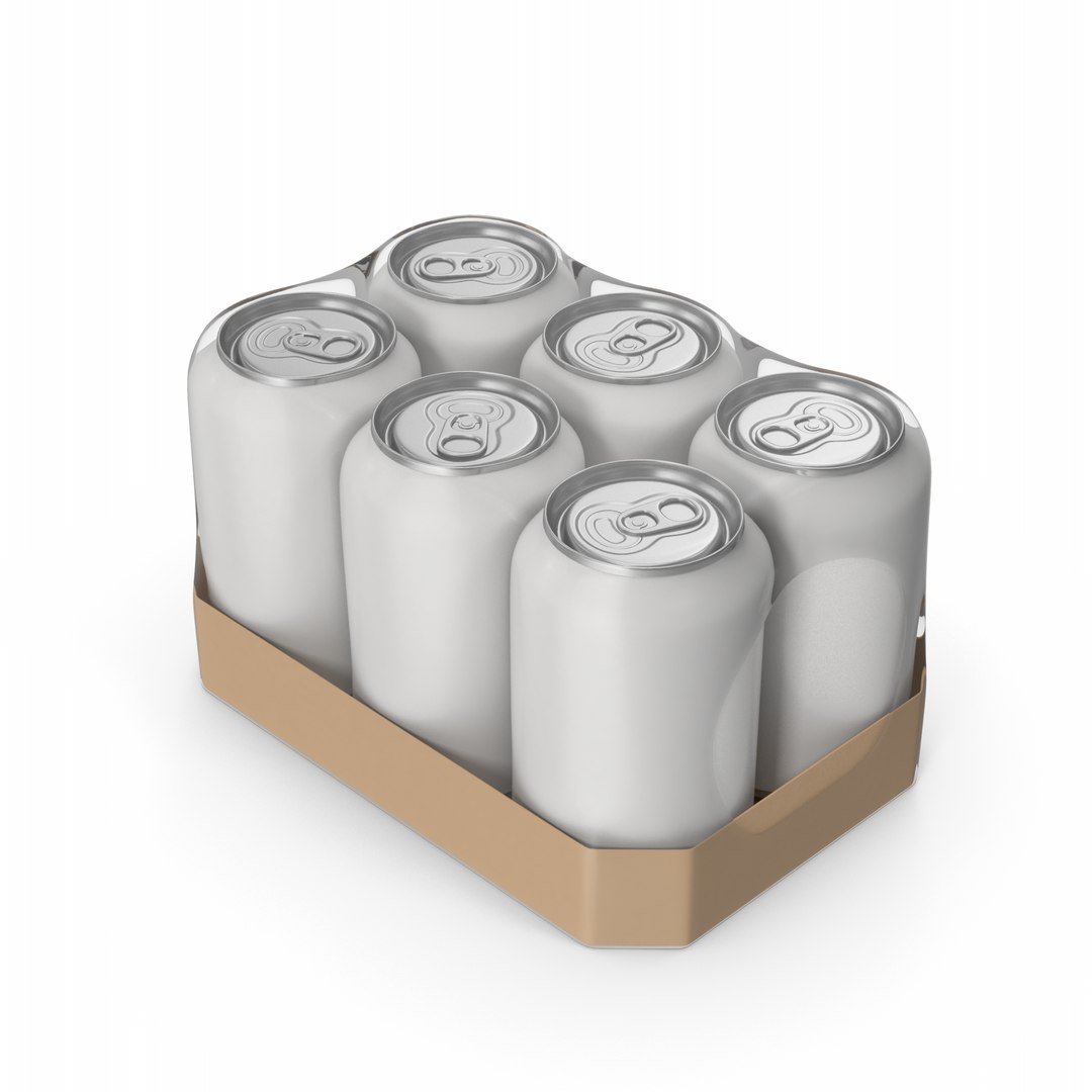 3D Model Soda Can Pack - TurboSquid 2018911