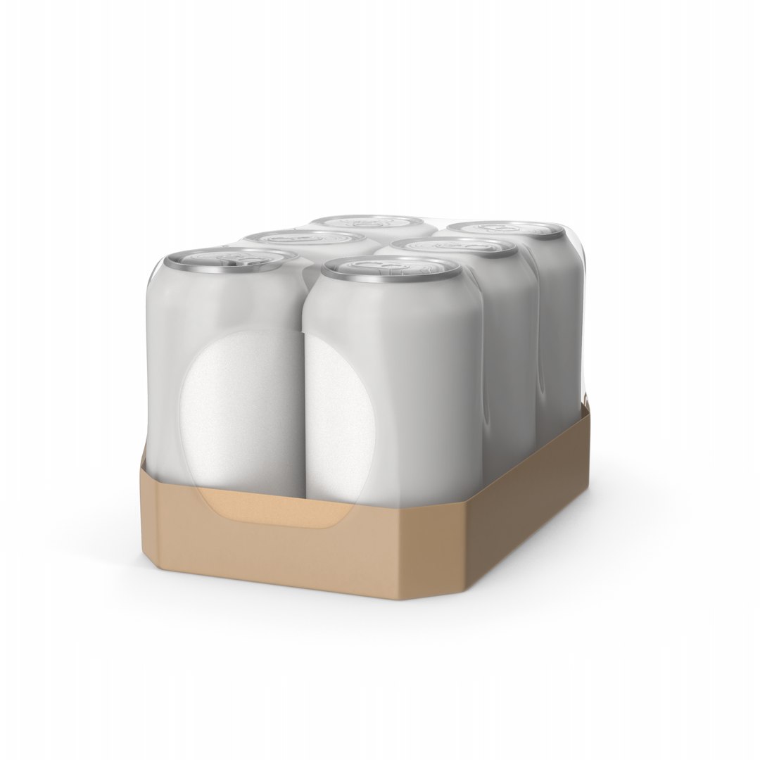 3D Model Soda Can Pack - TurboSquid 2018911