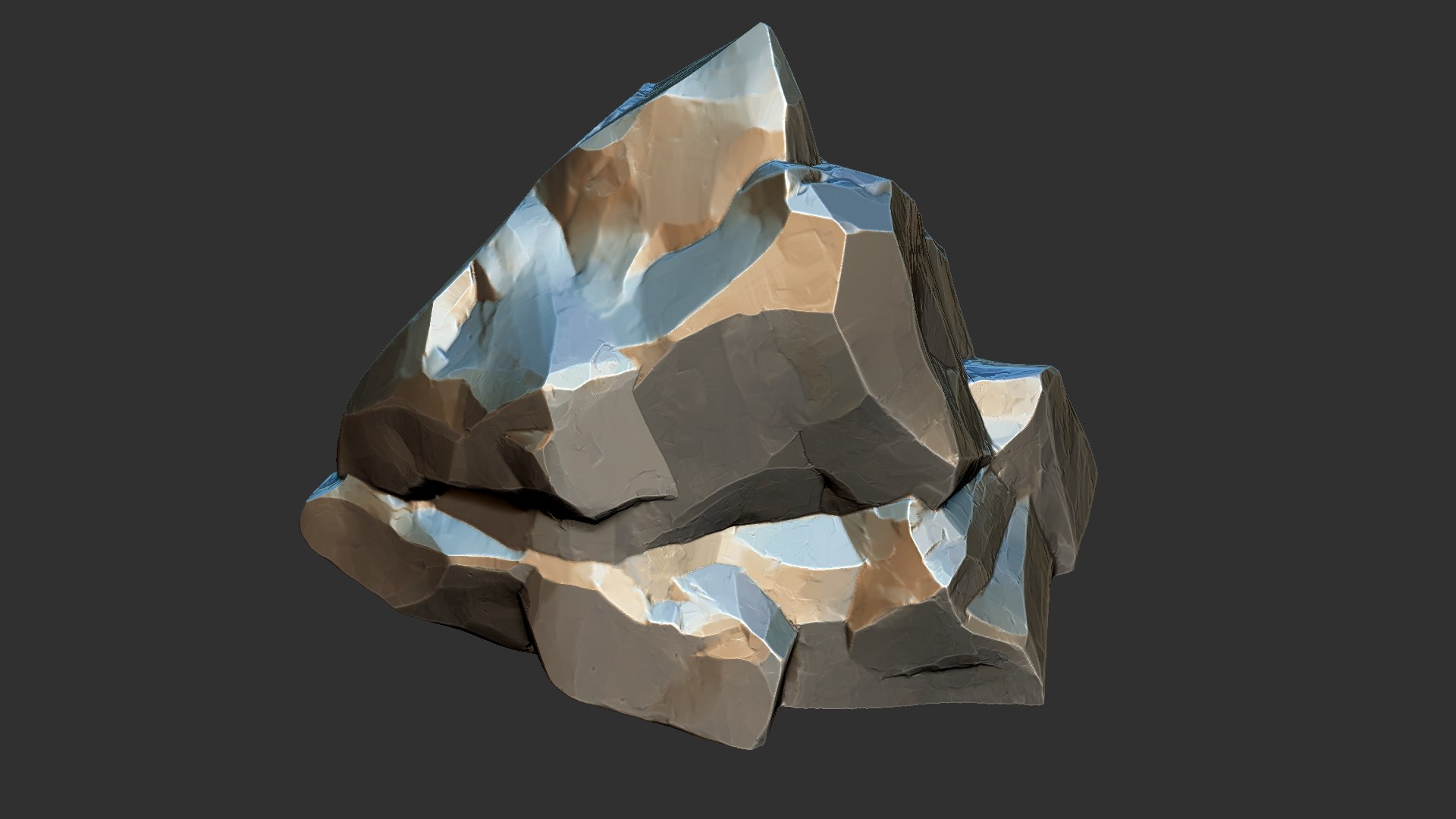 3D Mountain rock Zbrush sculpt model - TurboSquid 2062188