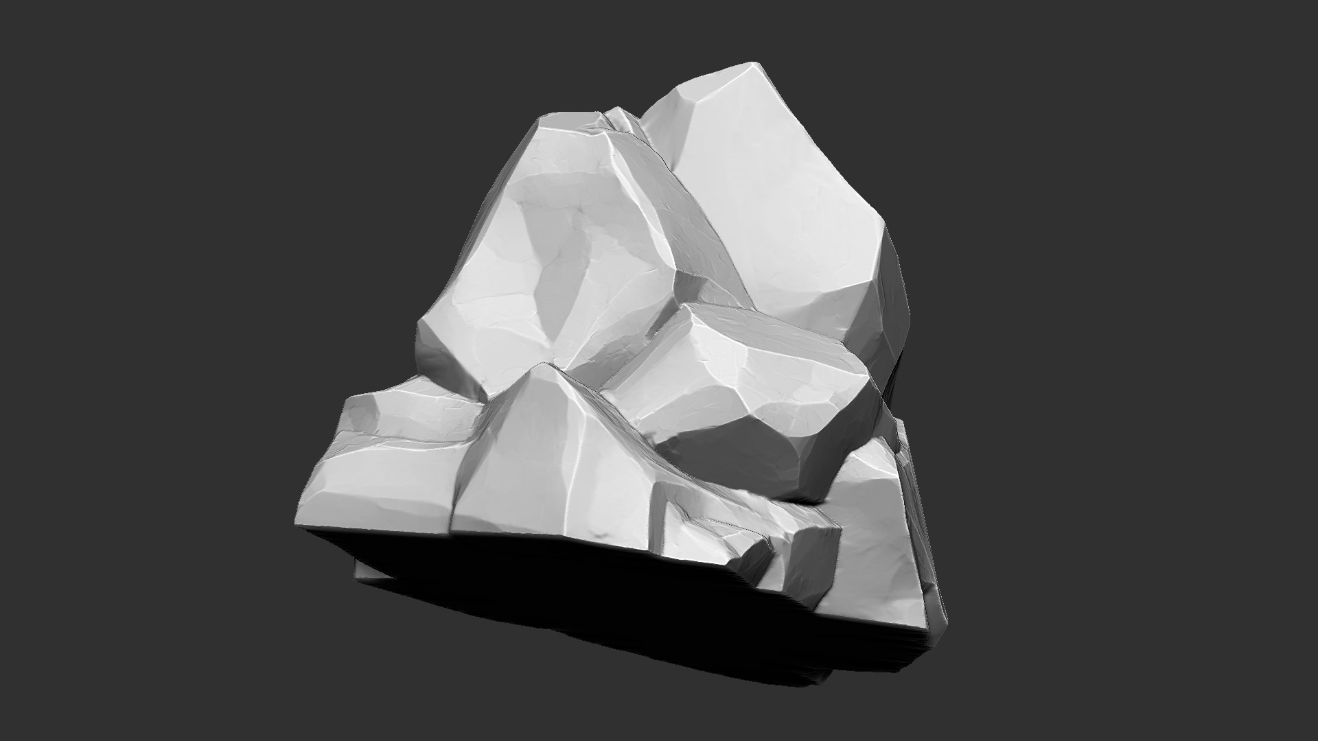 3D Mountain Rock Zbrush Sculpt Model - TurboSquid 2062188