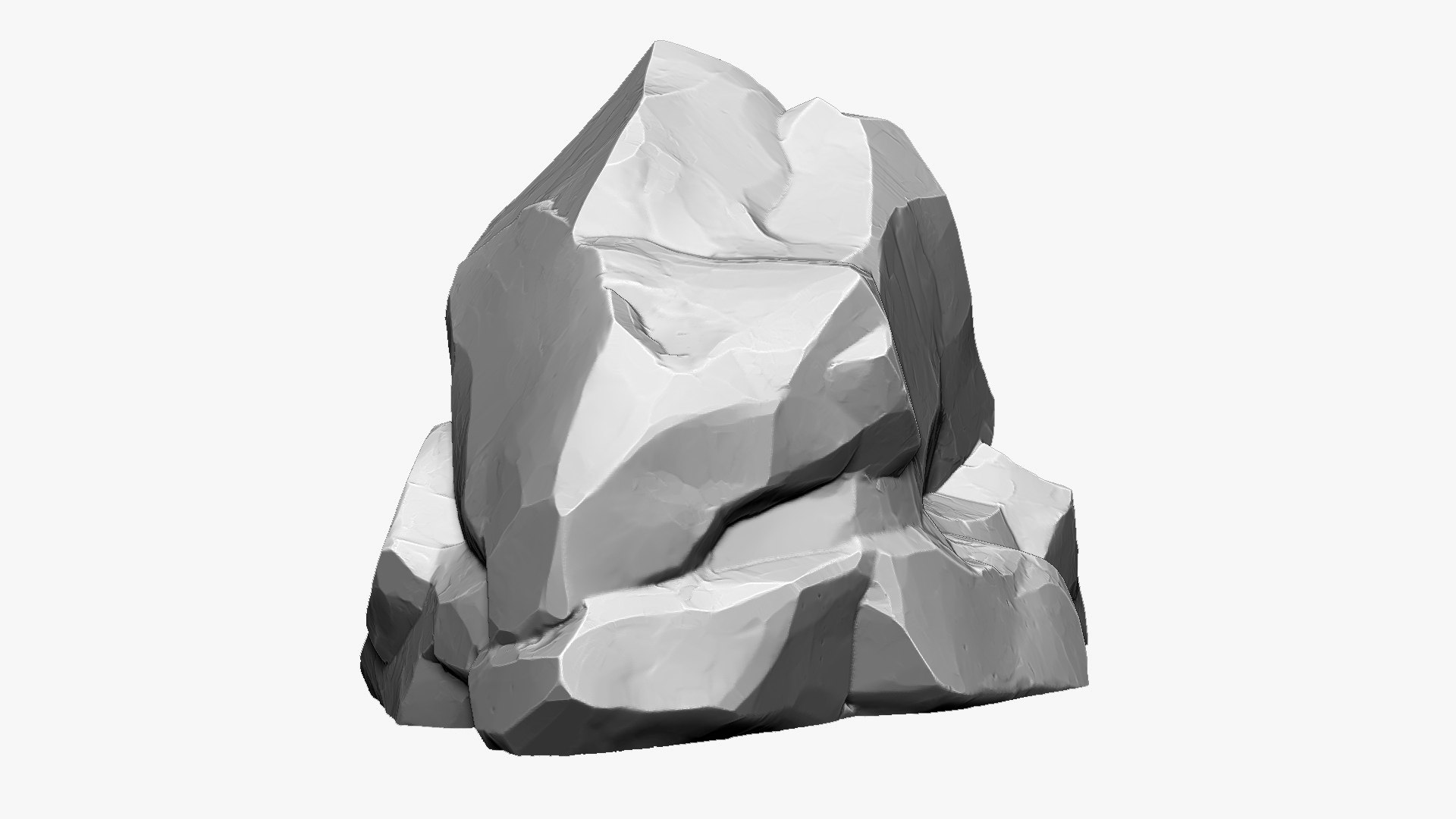 3D Mountain Rock Zbrush Sculpt Model - TurboSquid 2062188