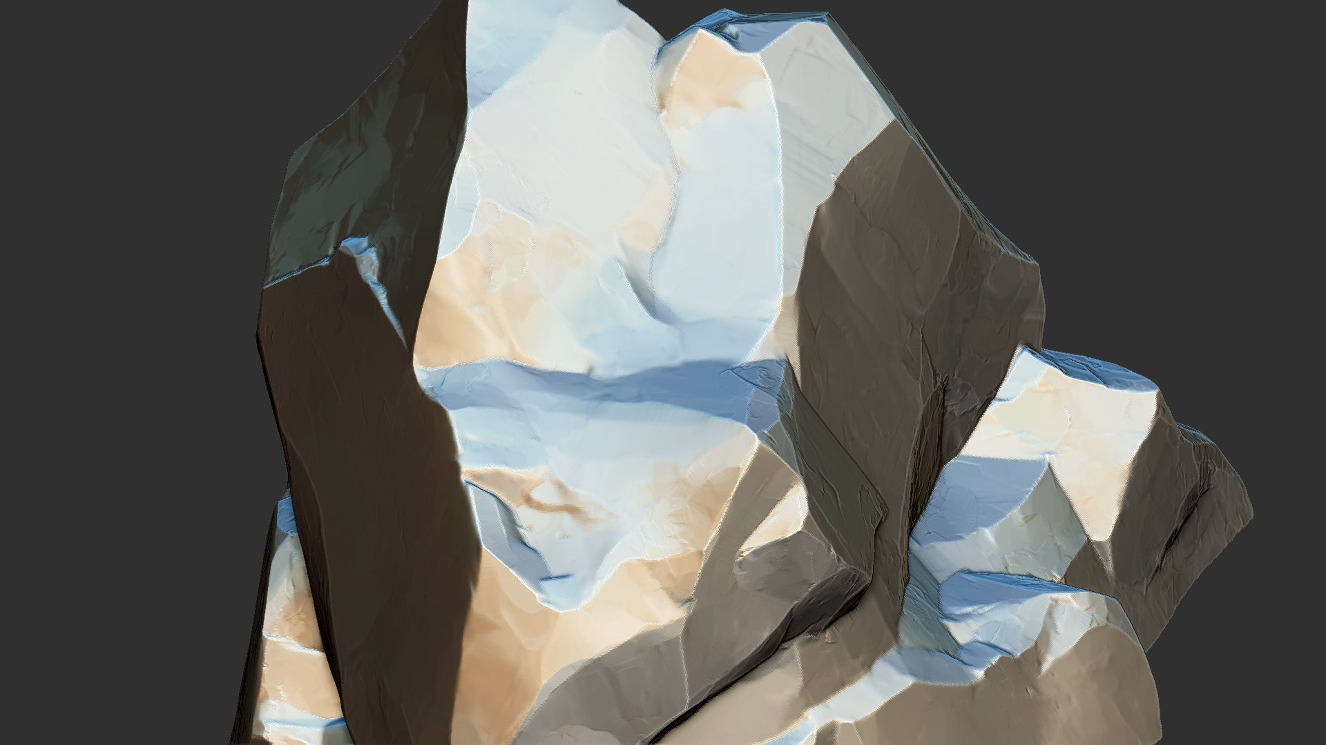 3D Mountain rock Zbrush sculpt model - TurboSquid 2062188