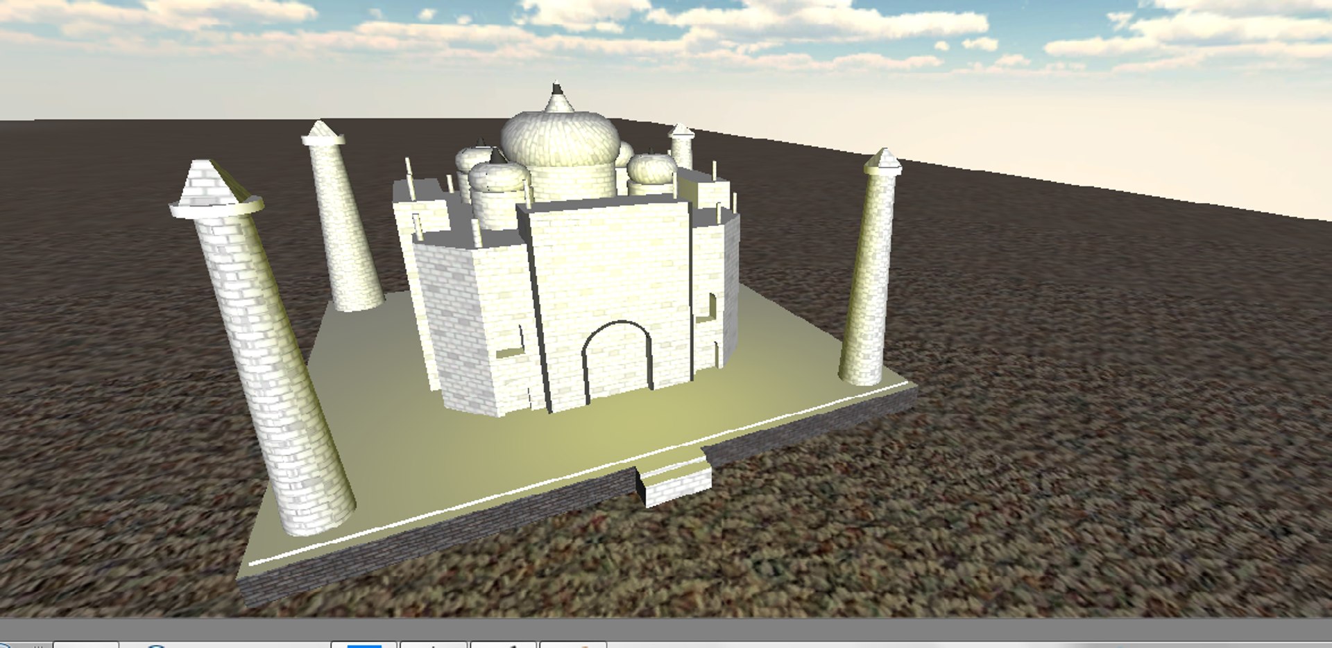 3d Taj Mahal Model