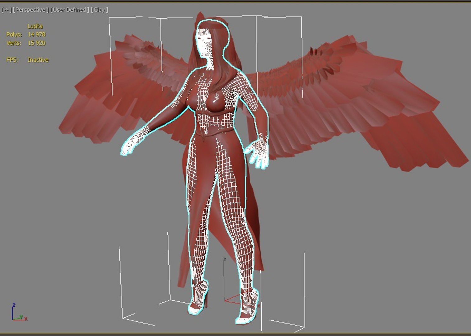 3D beautiful flying angel wings model - TurboSquid 1694075