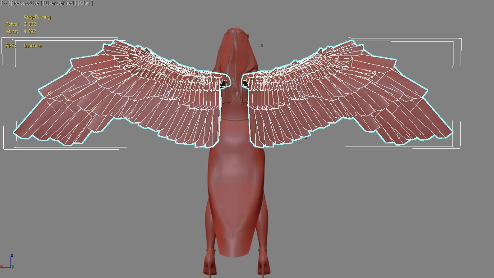 3D beautiful flying angel wings model - TurboSquid 1694075
