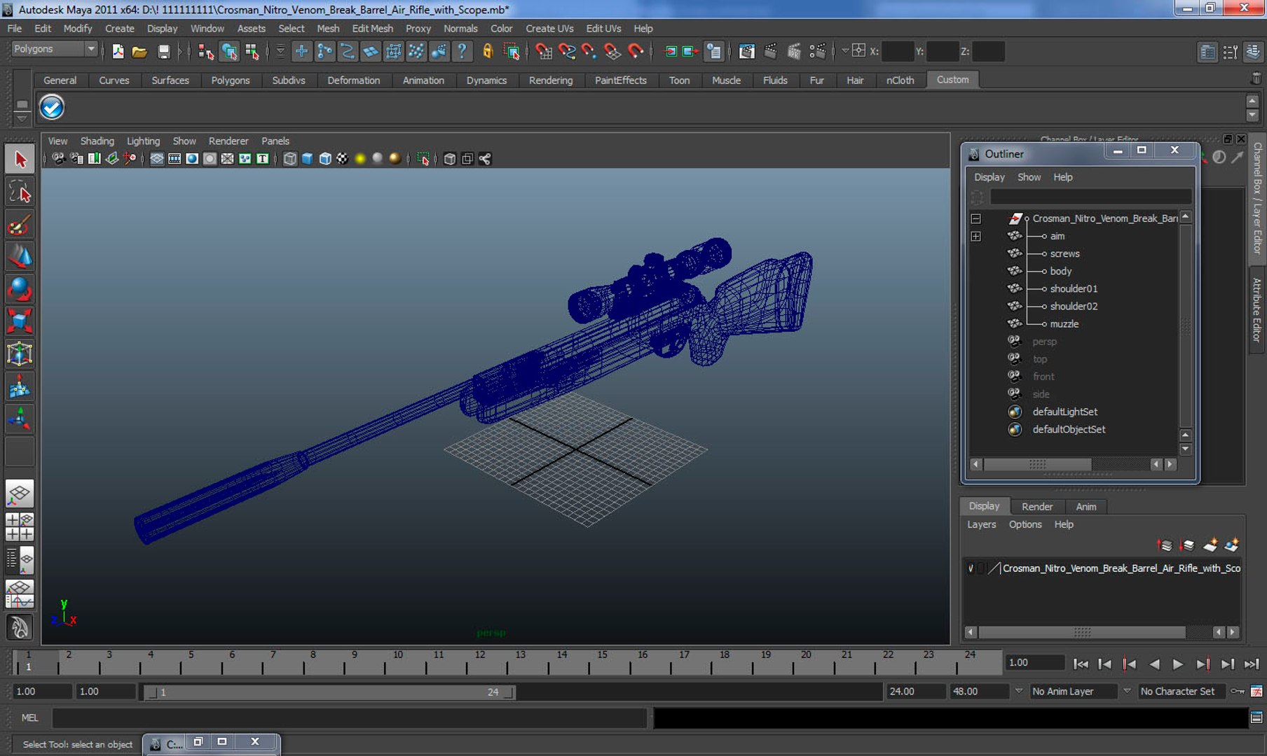 3D Crosman Nitro Venom Break - TurboSquid 1442825