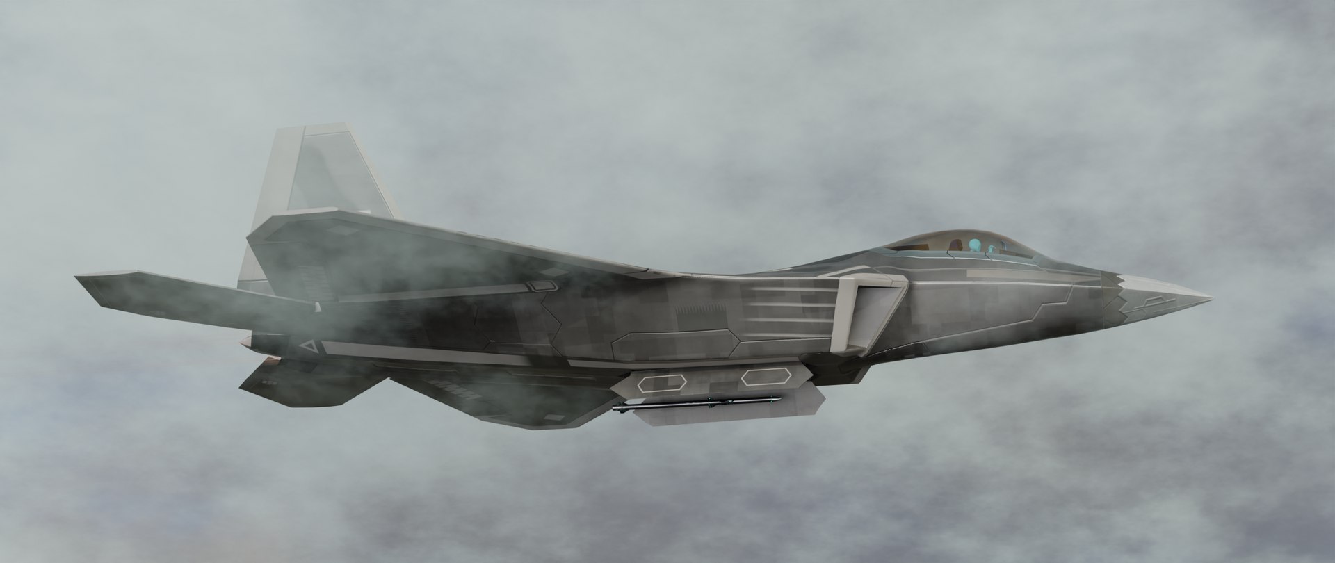 American Fighter Jet F-22 Raptor PBR Low-Poly Game Ready 3D Model ...