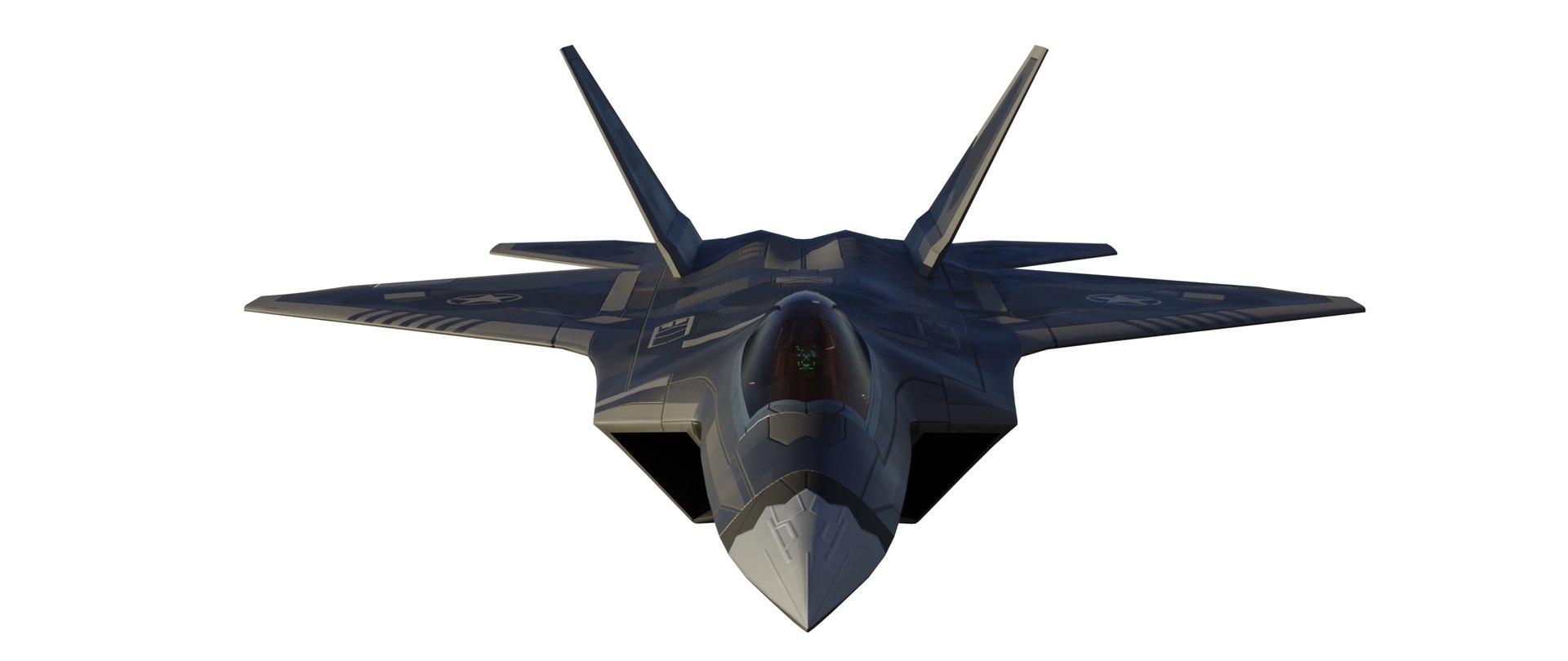 American Fighter Jet F-22 Raptor PBR Low-Poly Game Ready 3D Model ...