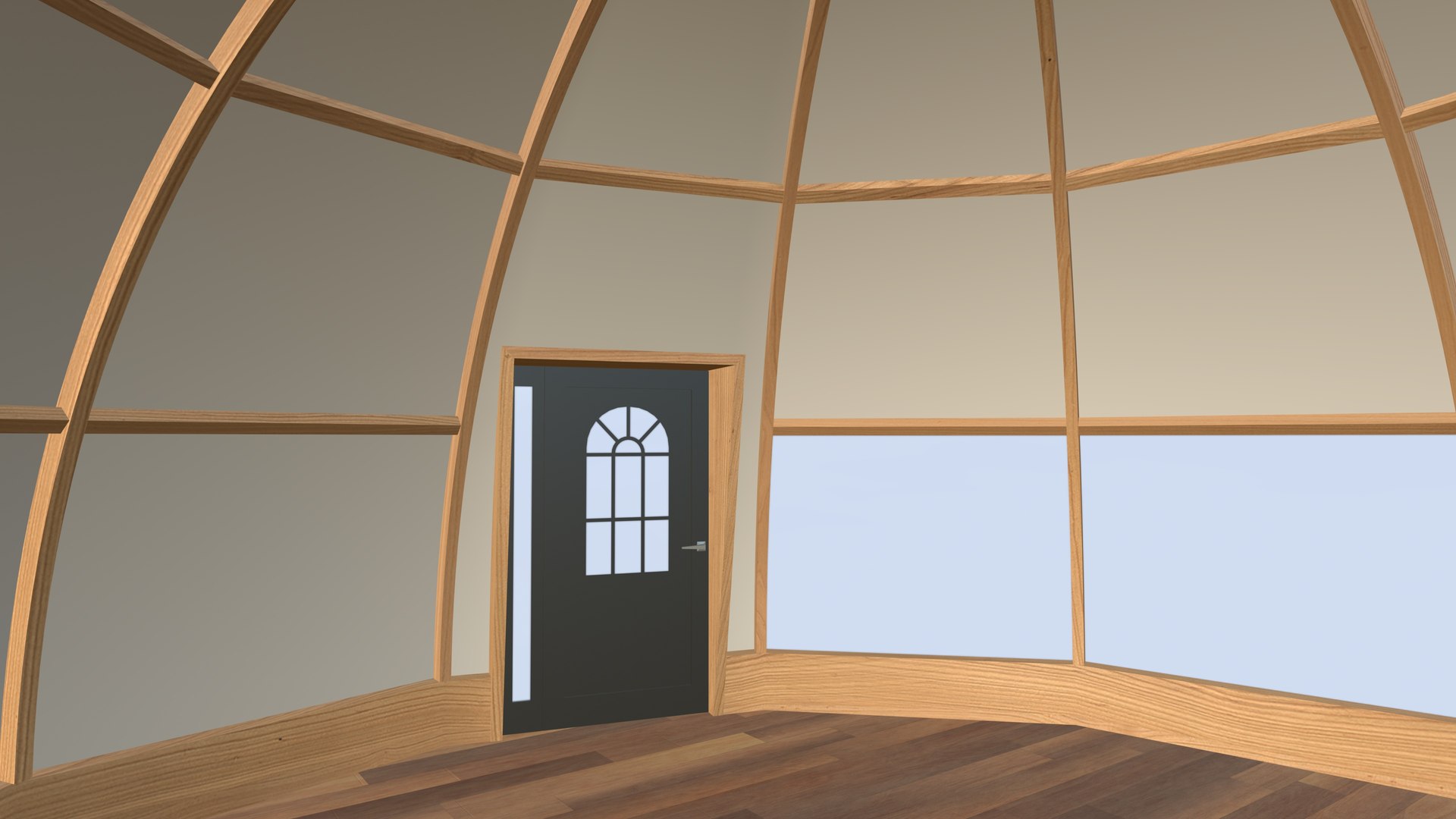 3D Dome Structure Realistic Model - TurboSquid 2122601