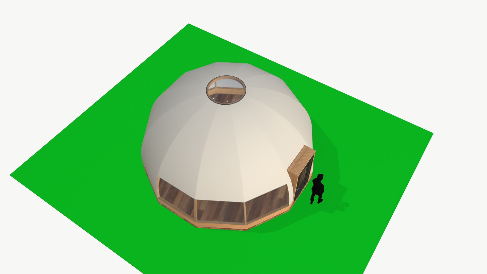 3D Dome Structure Realistic Model - TurboSquid 2122601
