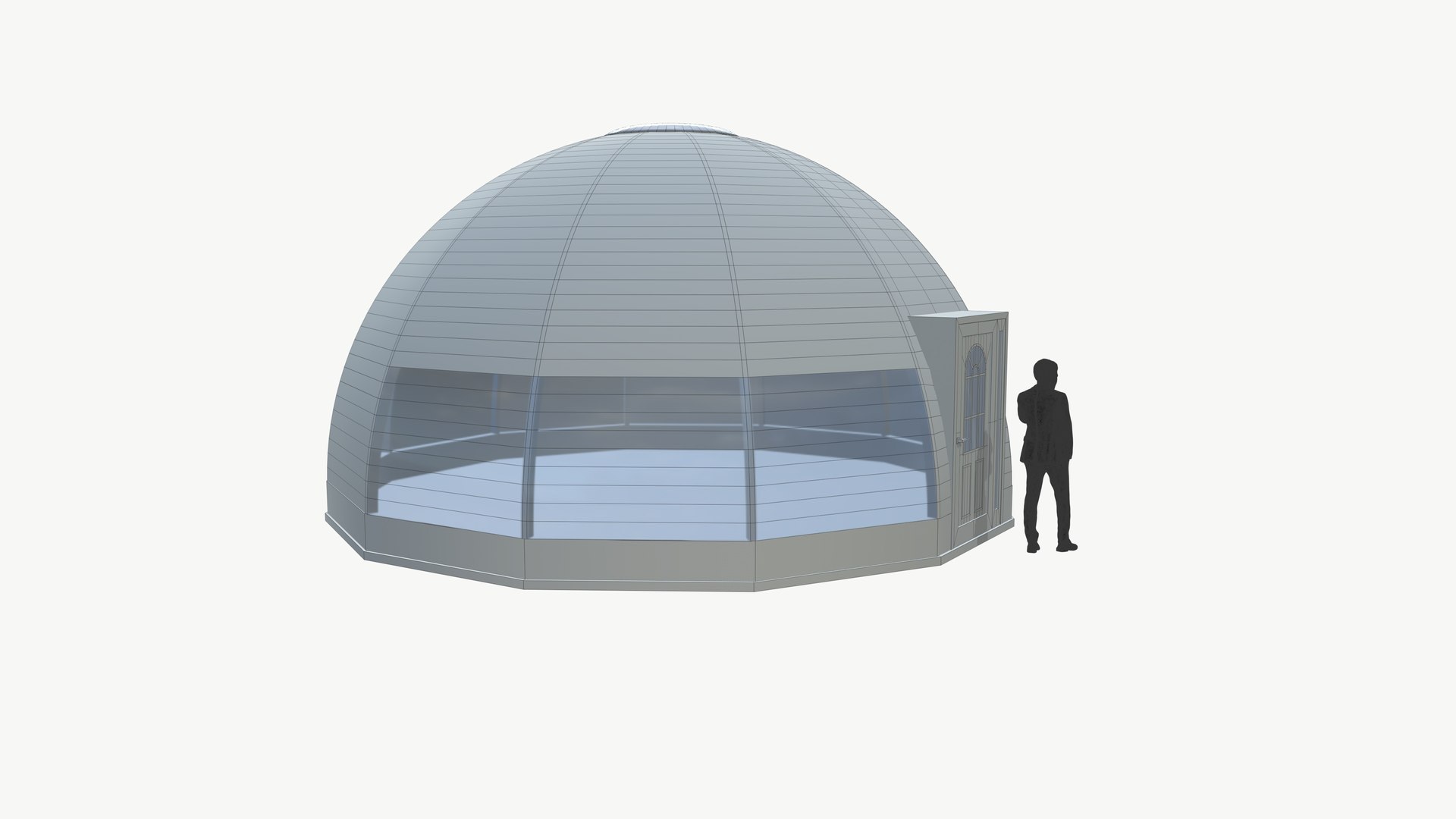 3D Dome Structure Realistic Model - TurboSquid 2122601