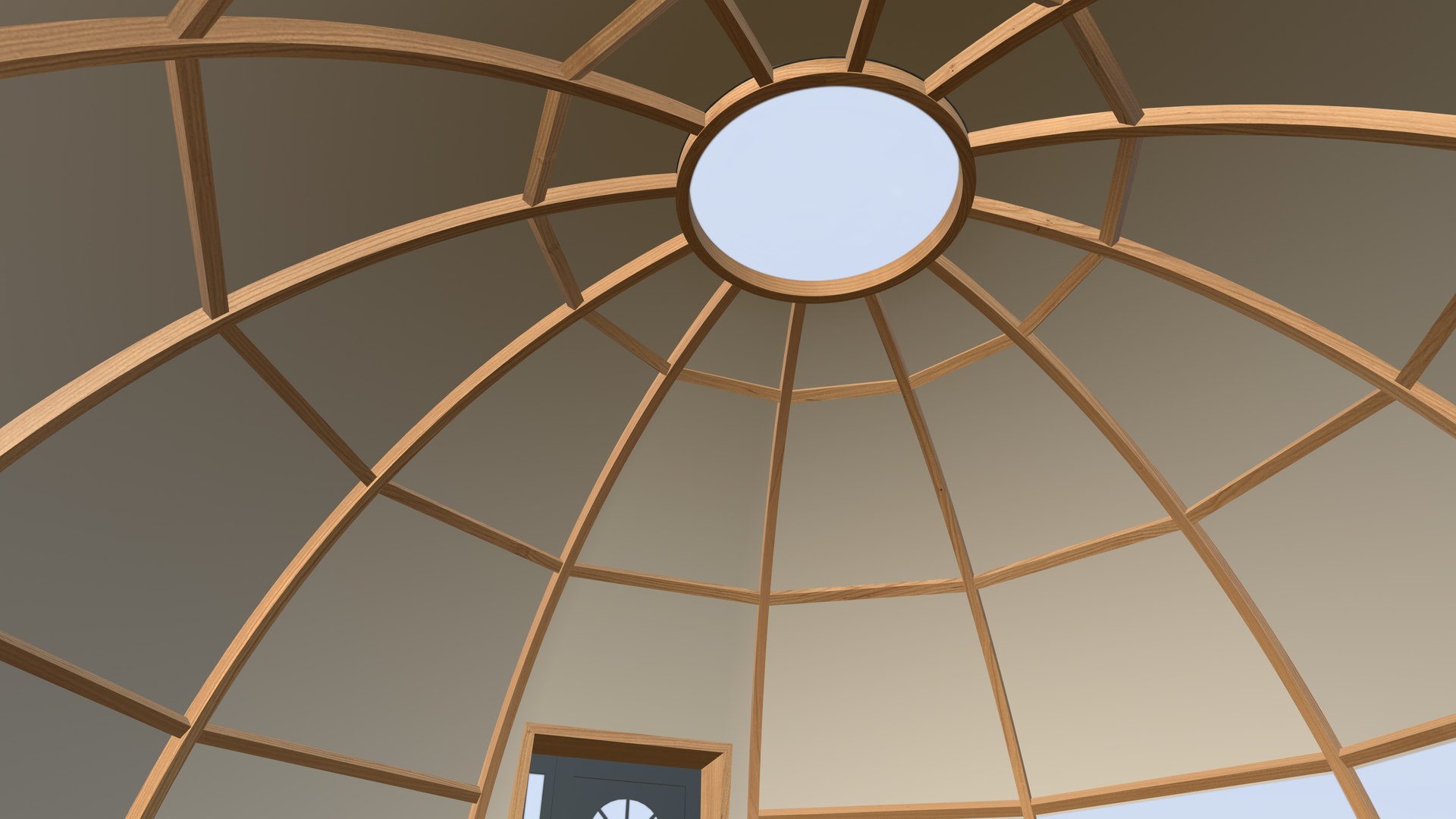 3D Dome Structure Realistic Model - TurboSquid 2122601