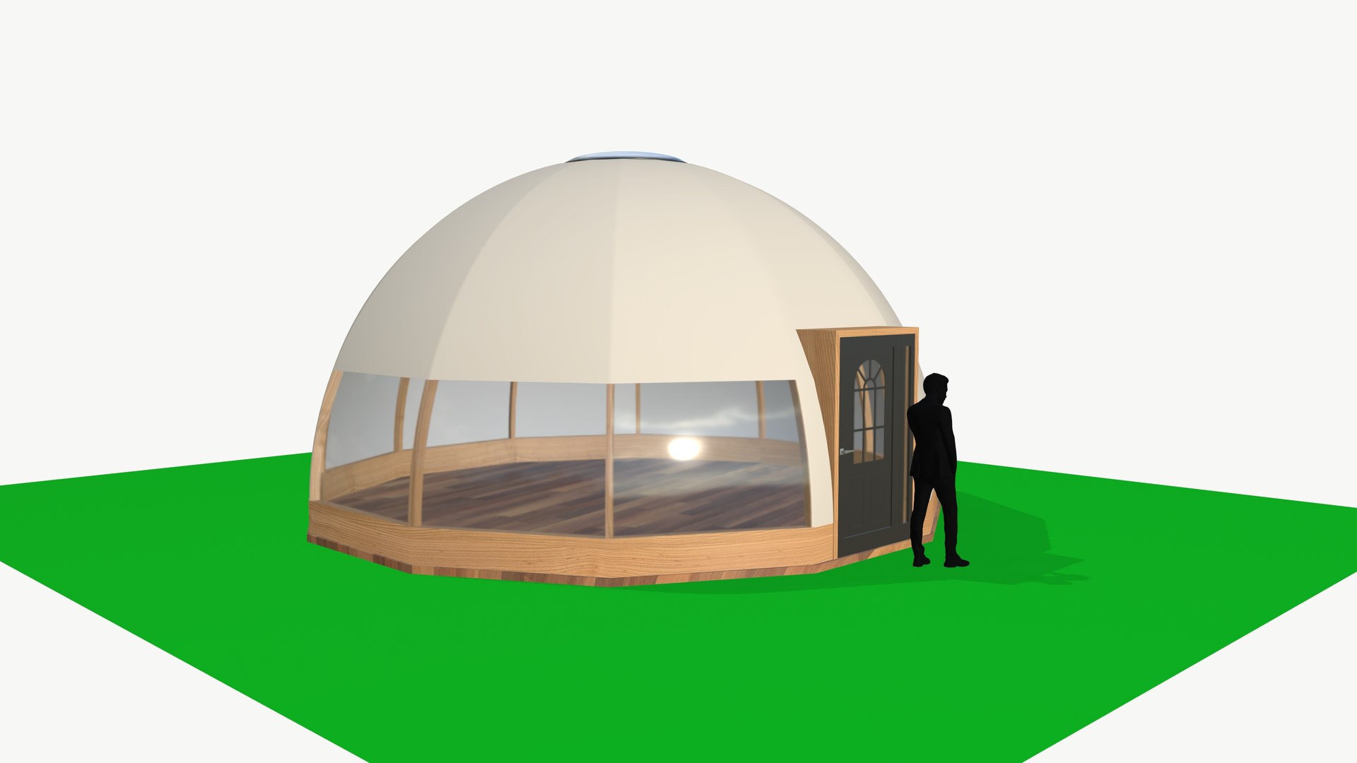 3D Dome Structure Realistic Model - TurboSquid 2122601