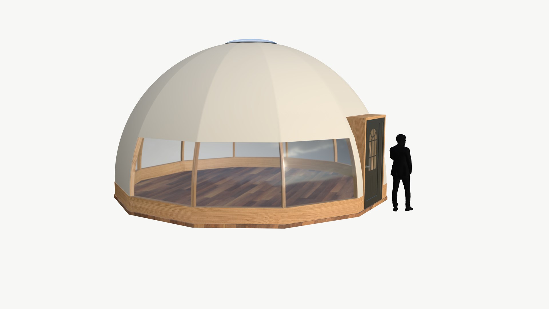 3D Dome Structure Realistic Model - TurboSquid 2122601