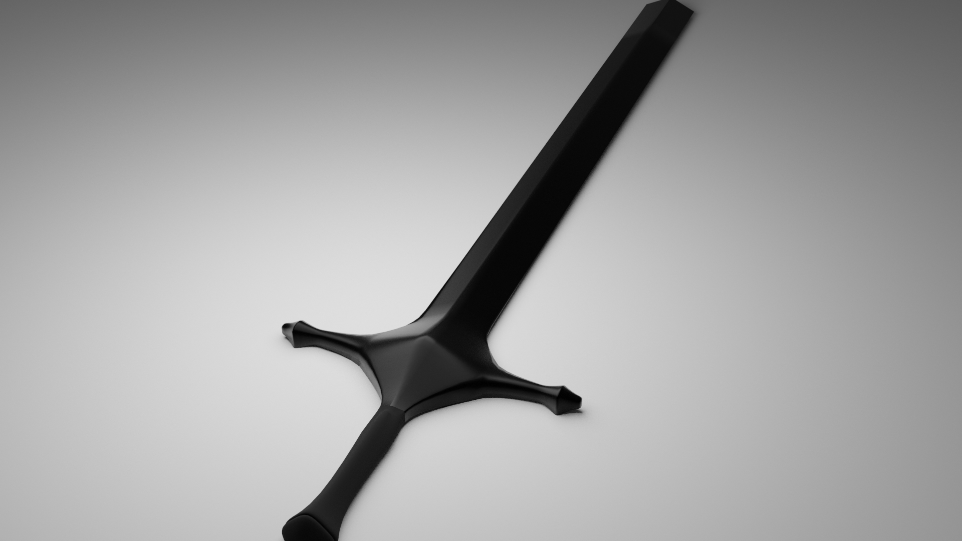 3D simple dark sword weapon model - TurboSquid 1566673