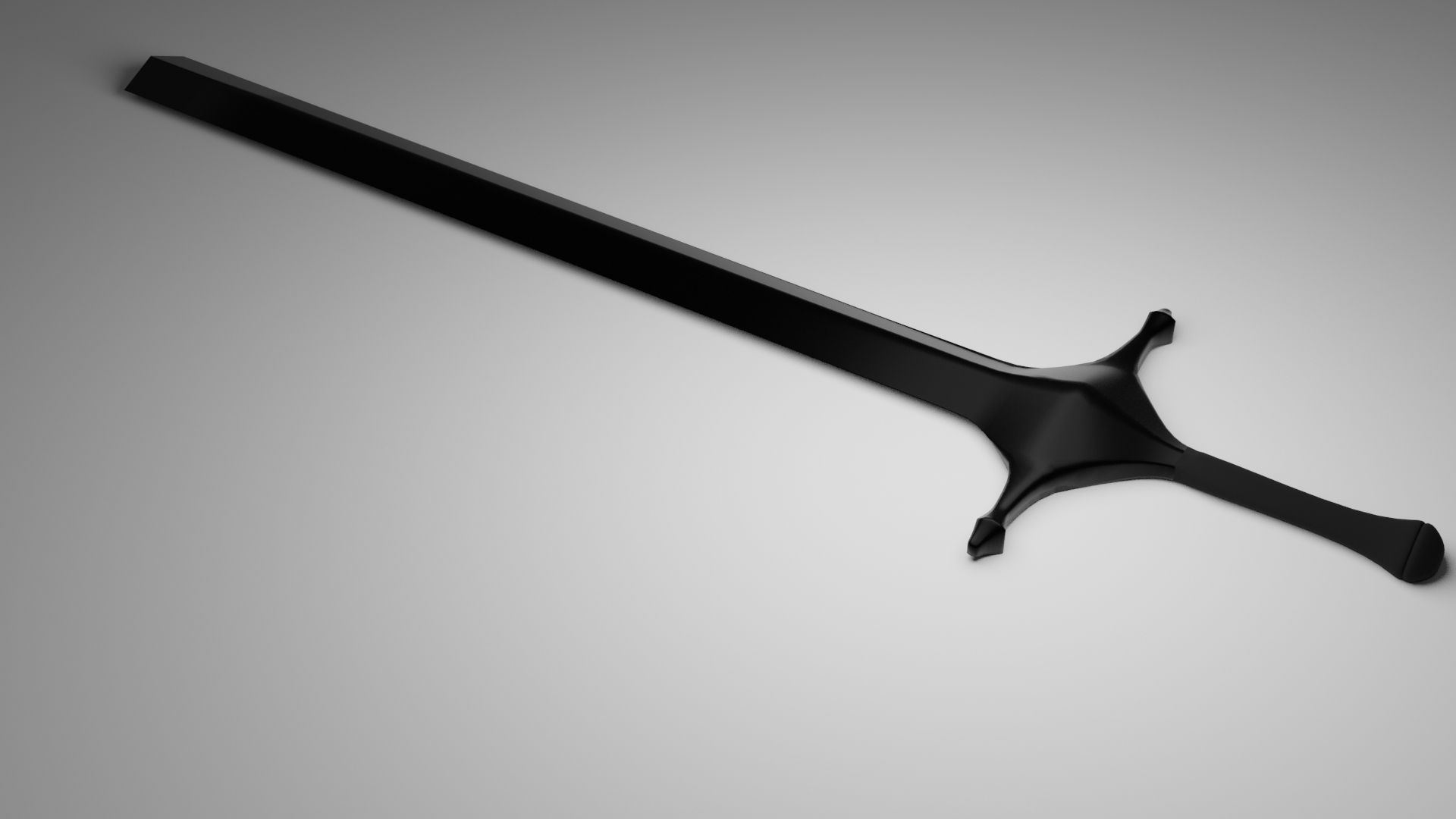3D simple dark sword weapon model - TurboSquid 1566673