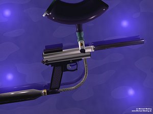 Low Poly Paintball Gun 3D Models for Download | TurboSquid