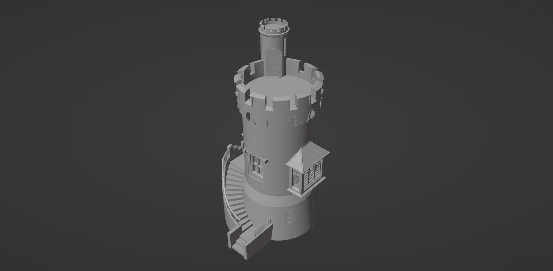 3D Castle With Stairs - TurboSquid 2081505
