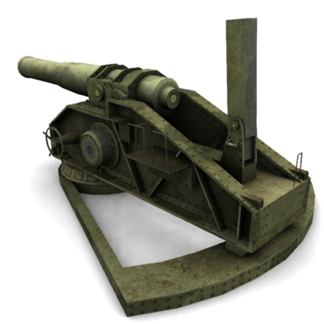 Russian Howitzer M1915 3d Model