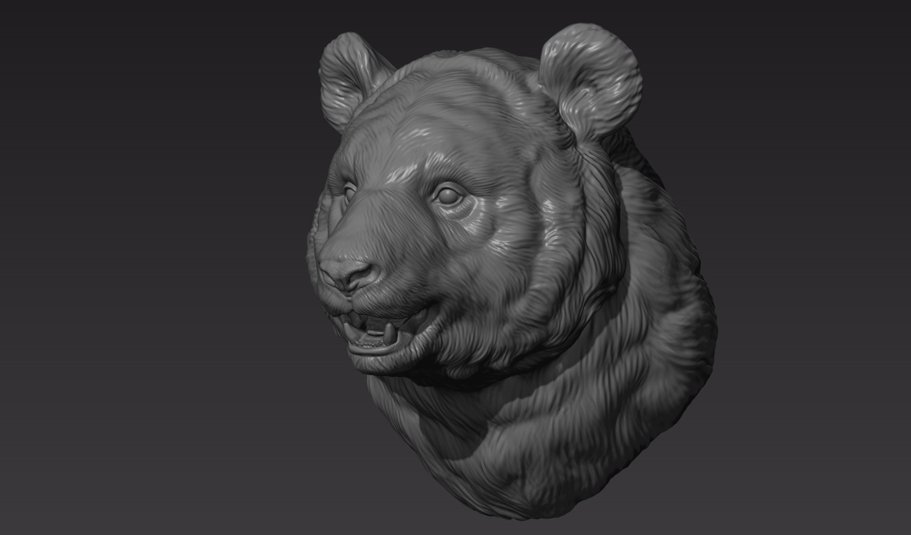 Panda Head 3D Model - TurboSquid 1821759