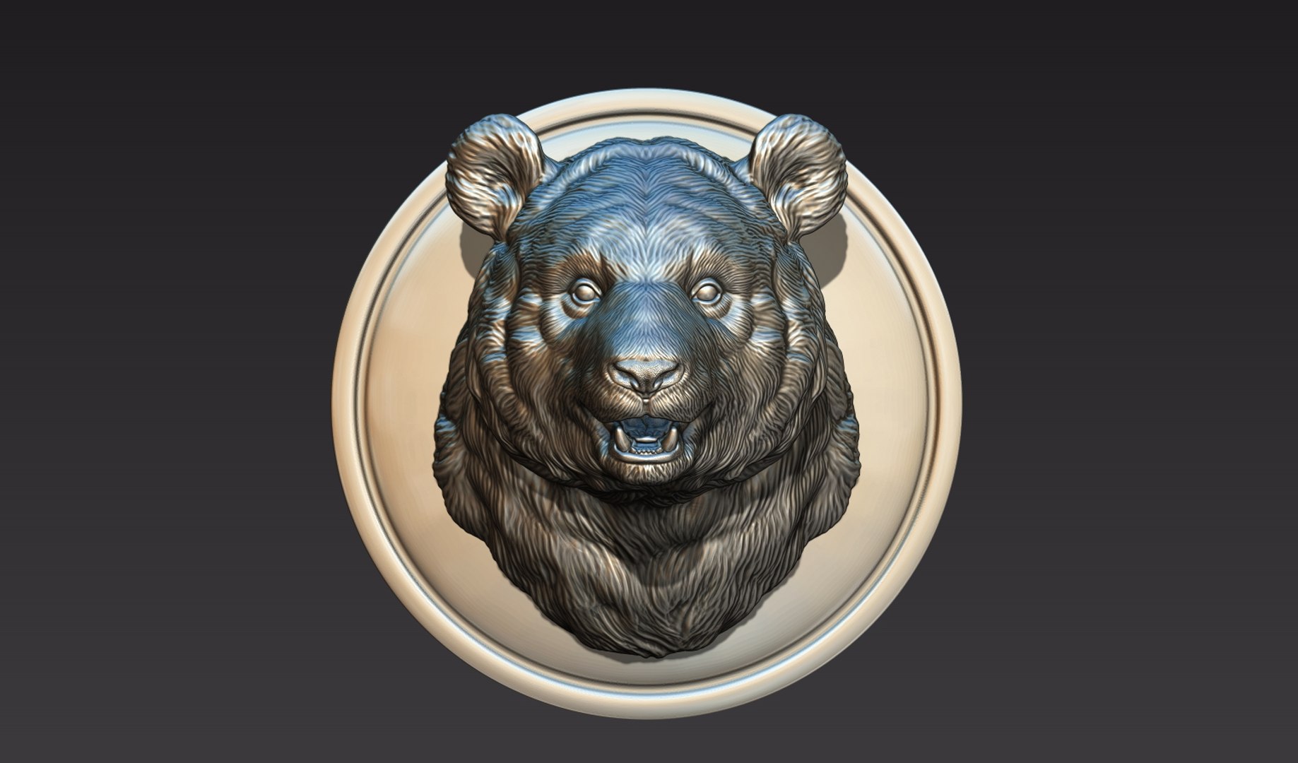 Panda Head 3D Model - TurboSquid 1821759