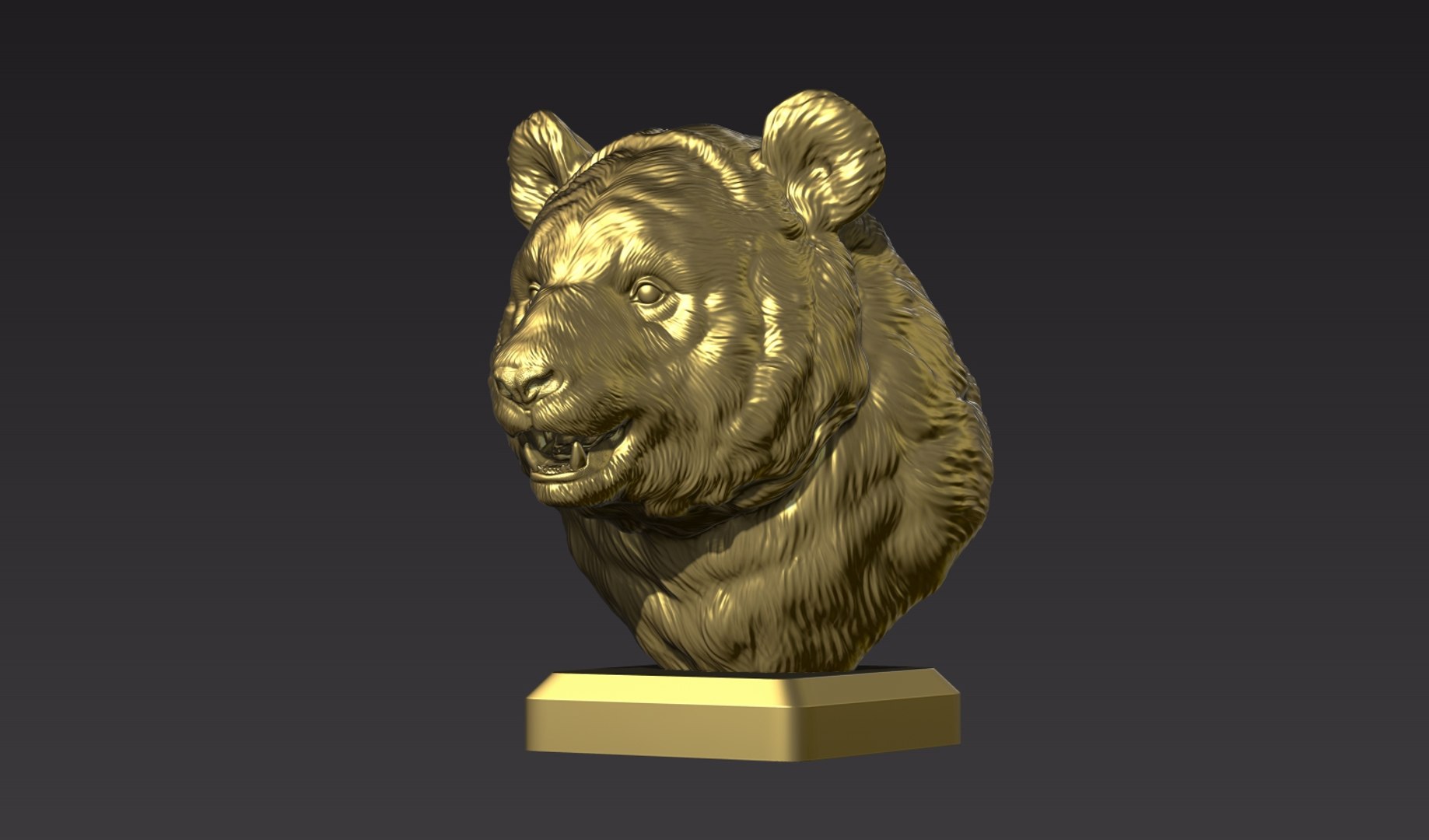 Panda Head 3D Model - TurboSquid 1821759