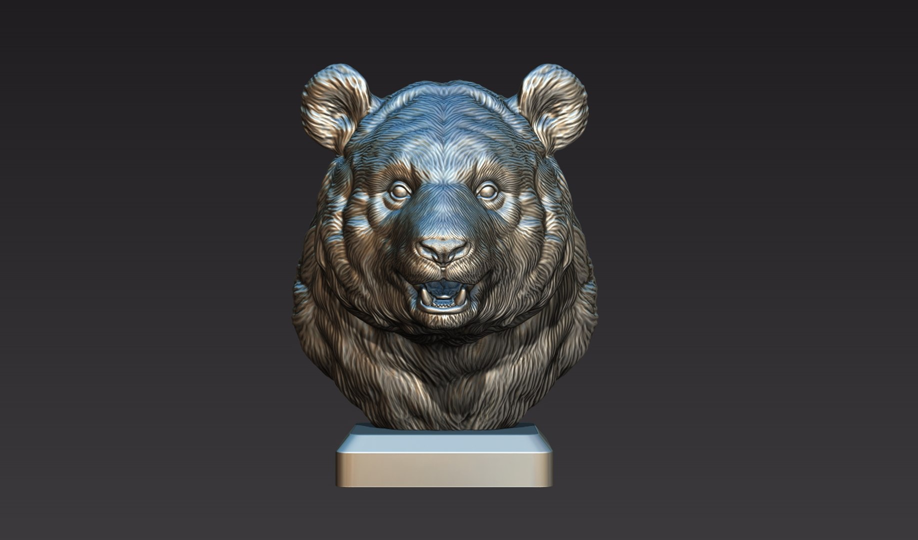 Panda Head 3D Model - TurboSquid 1821759