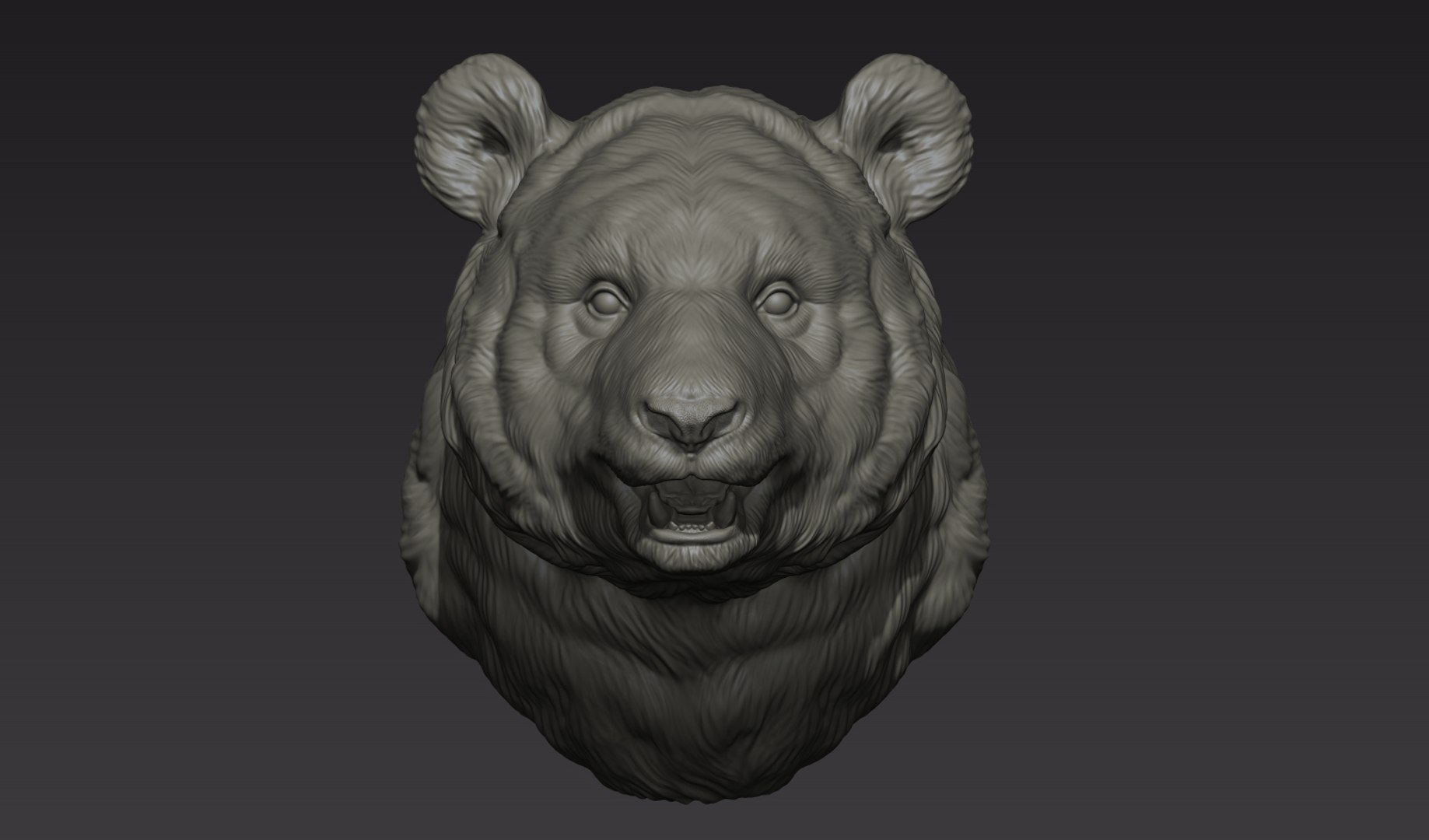 Panda Head 3D Model - TurboSquid 1821759