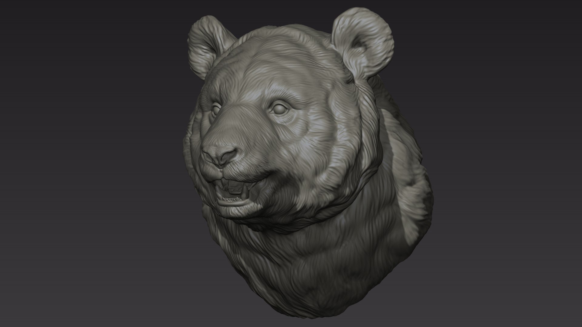 Panda Head 3D Model - TurboSquid 1821759