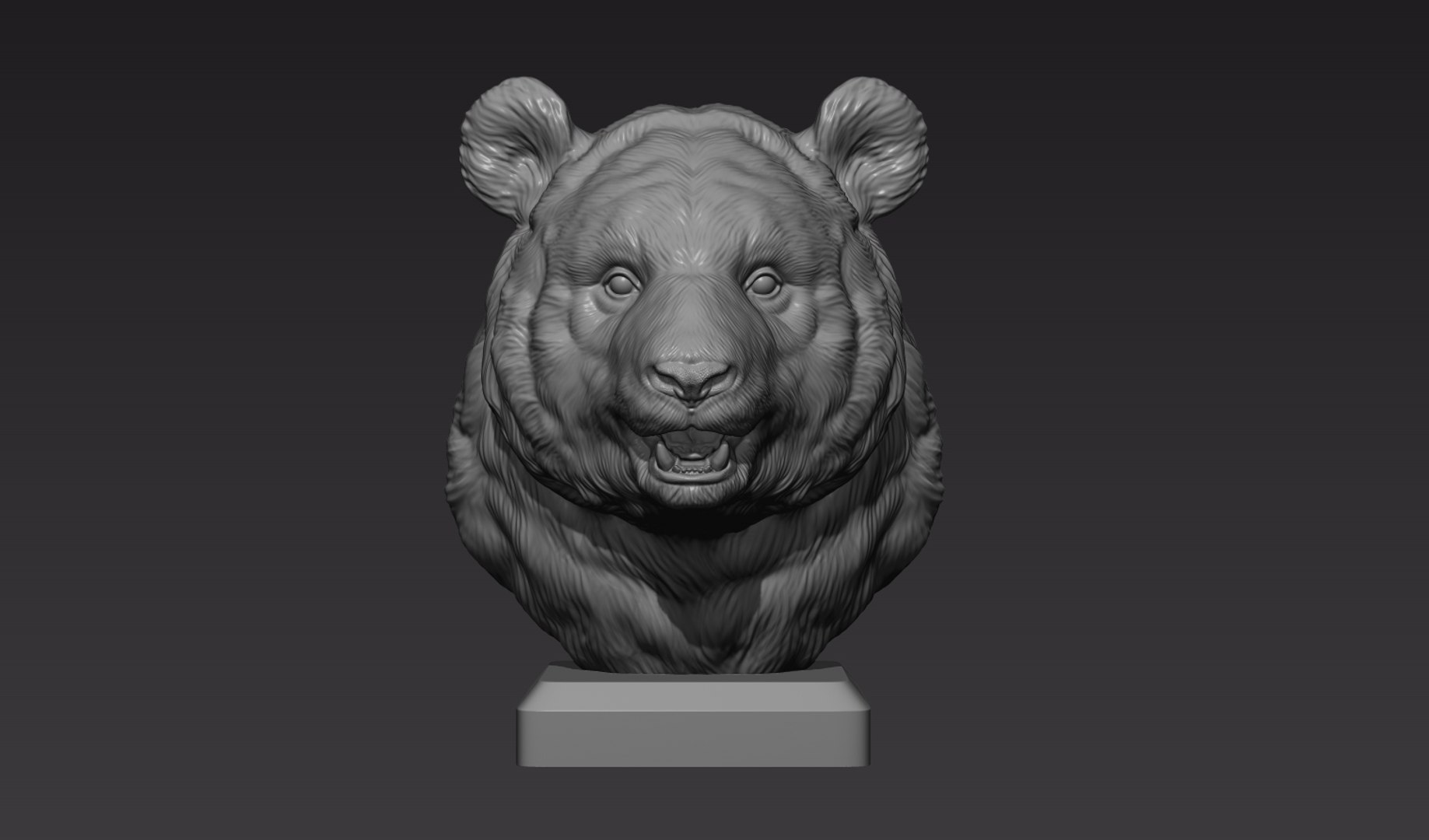 Panda Head 3D Model - TurboSquid 1821759