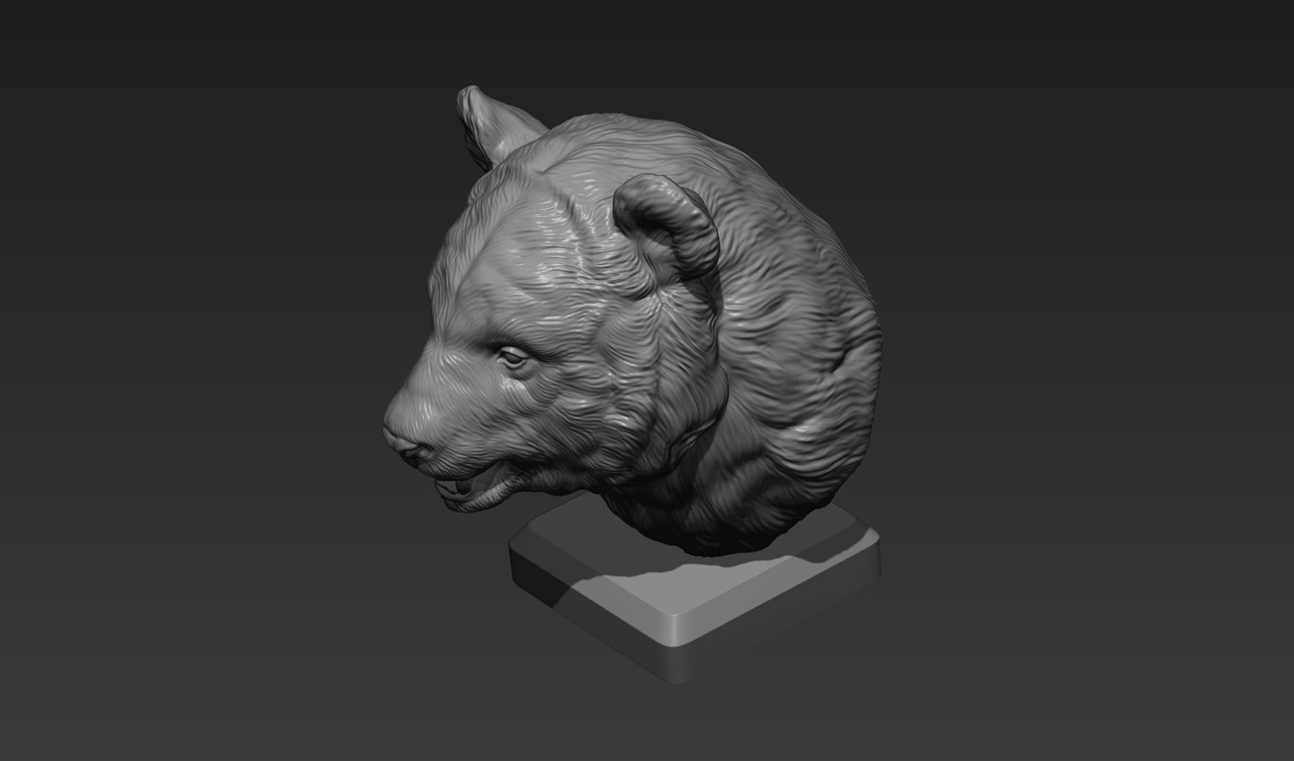Panda Head 3D Model - TurboSquid 1821759