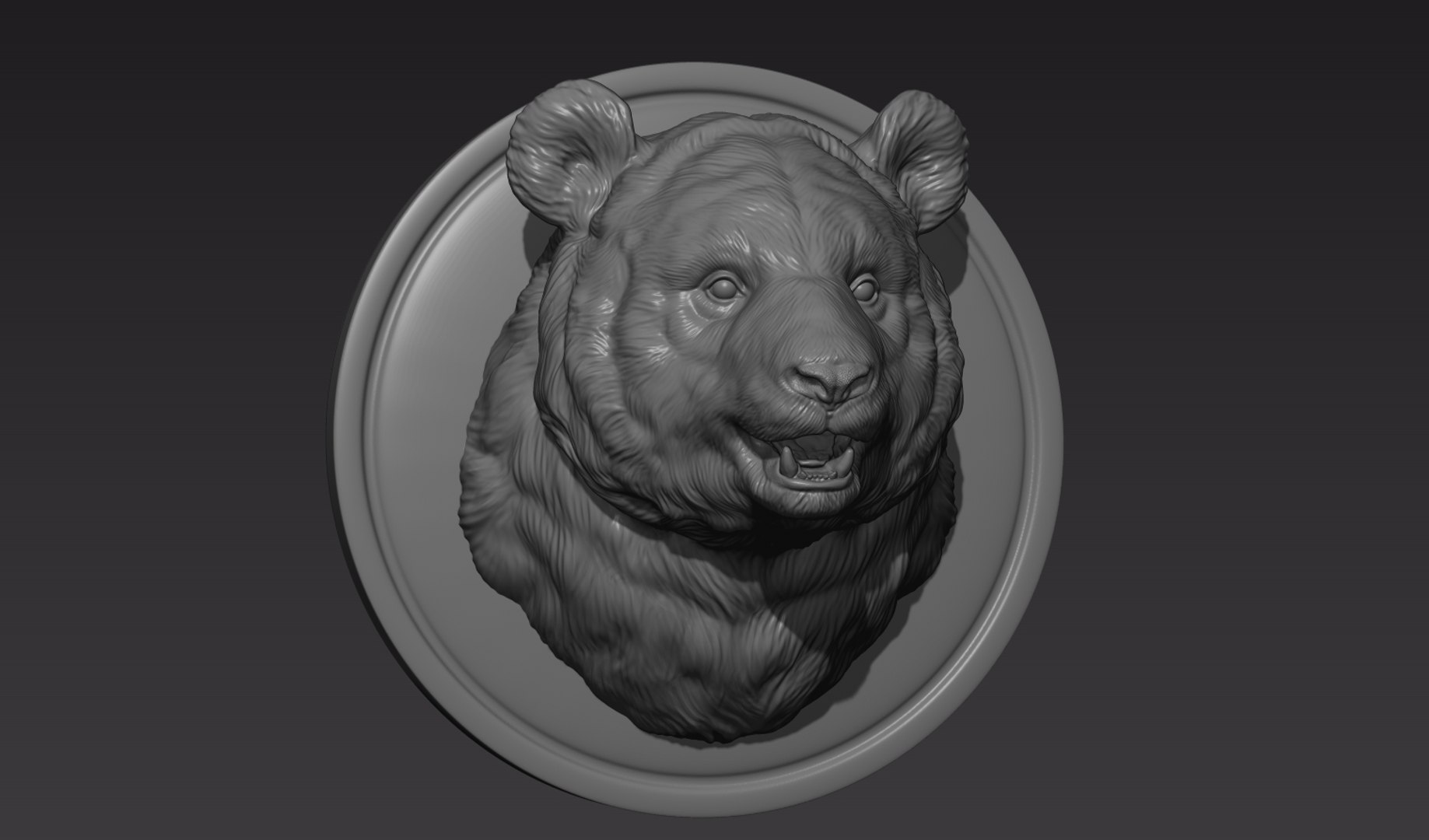 Panda Head 3D Model - TurboSquid 1821759