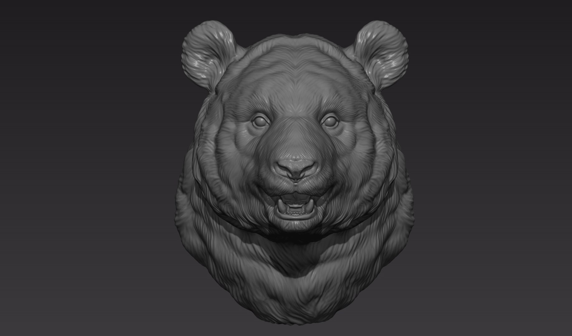 Panda Head 3D Model - TurboSquid 1821759