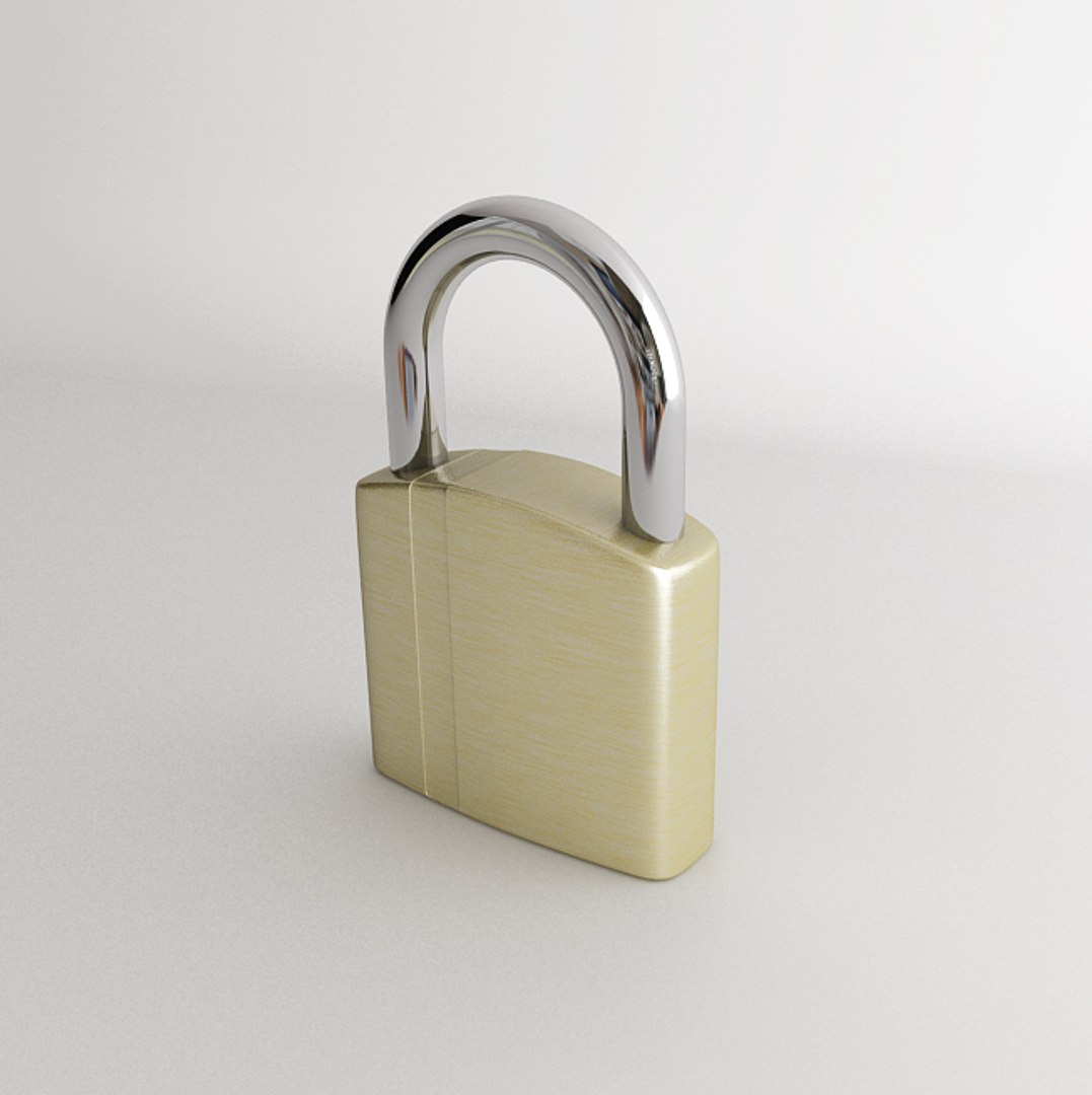 3d 3ds Padlock Lock Cadenas