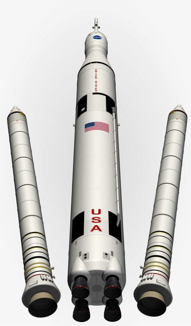 Sls Space Launch 3d Obj