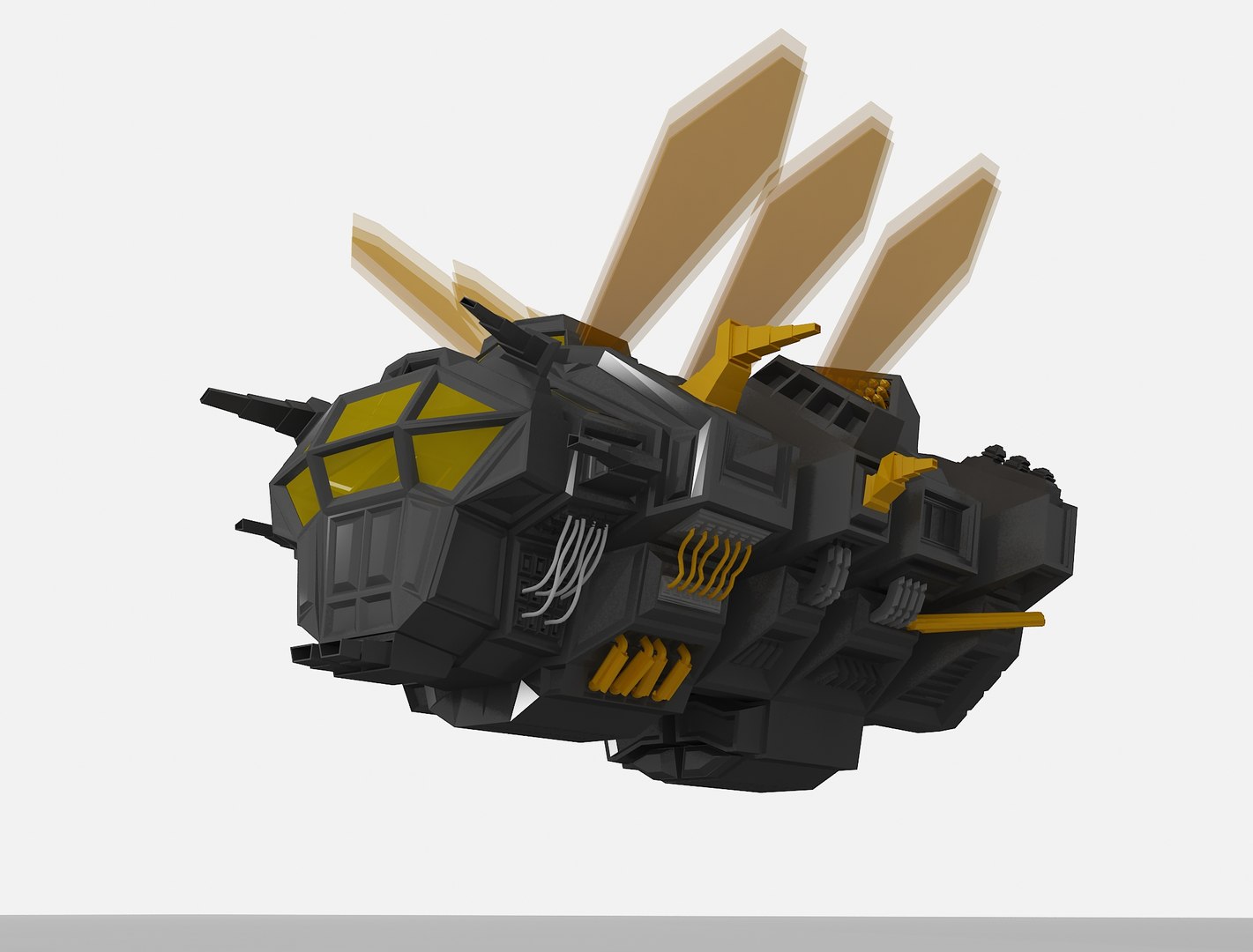 3d bee fighter model