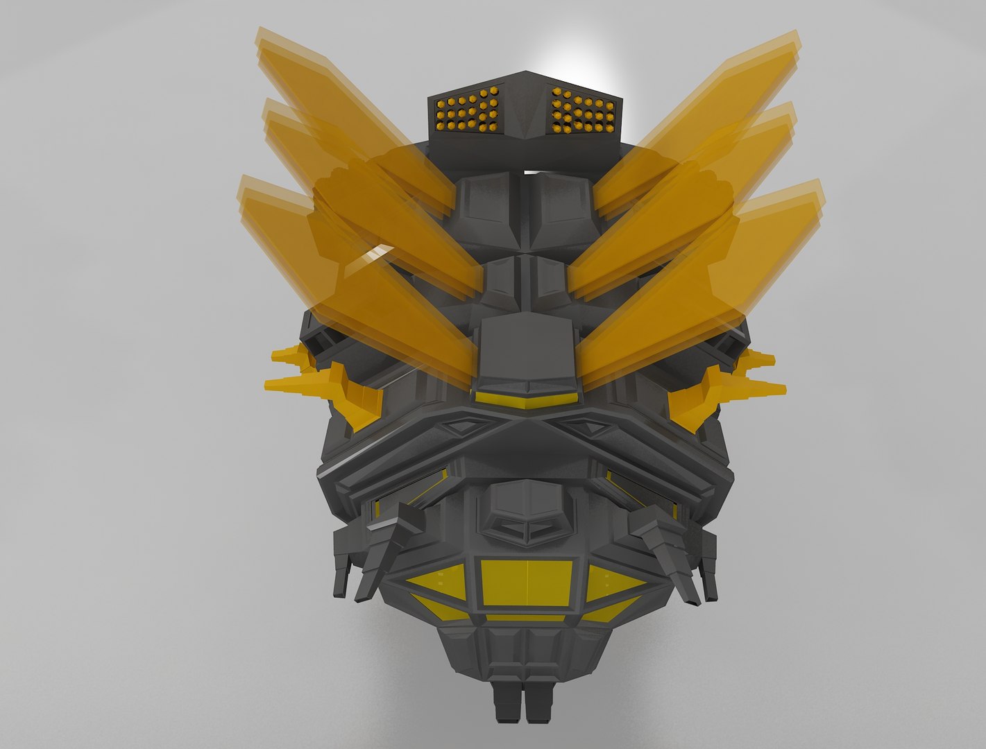 3d bee fighter model