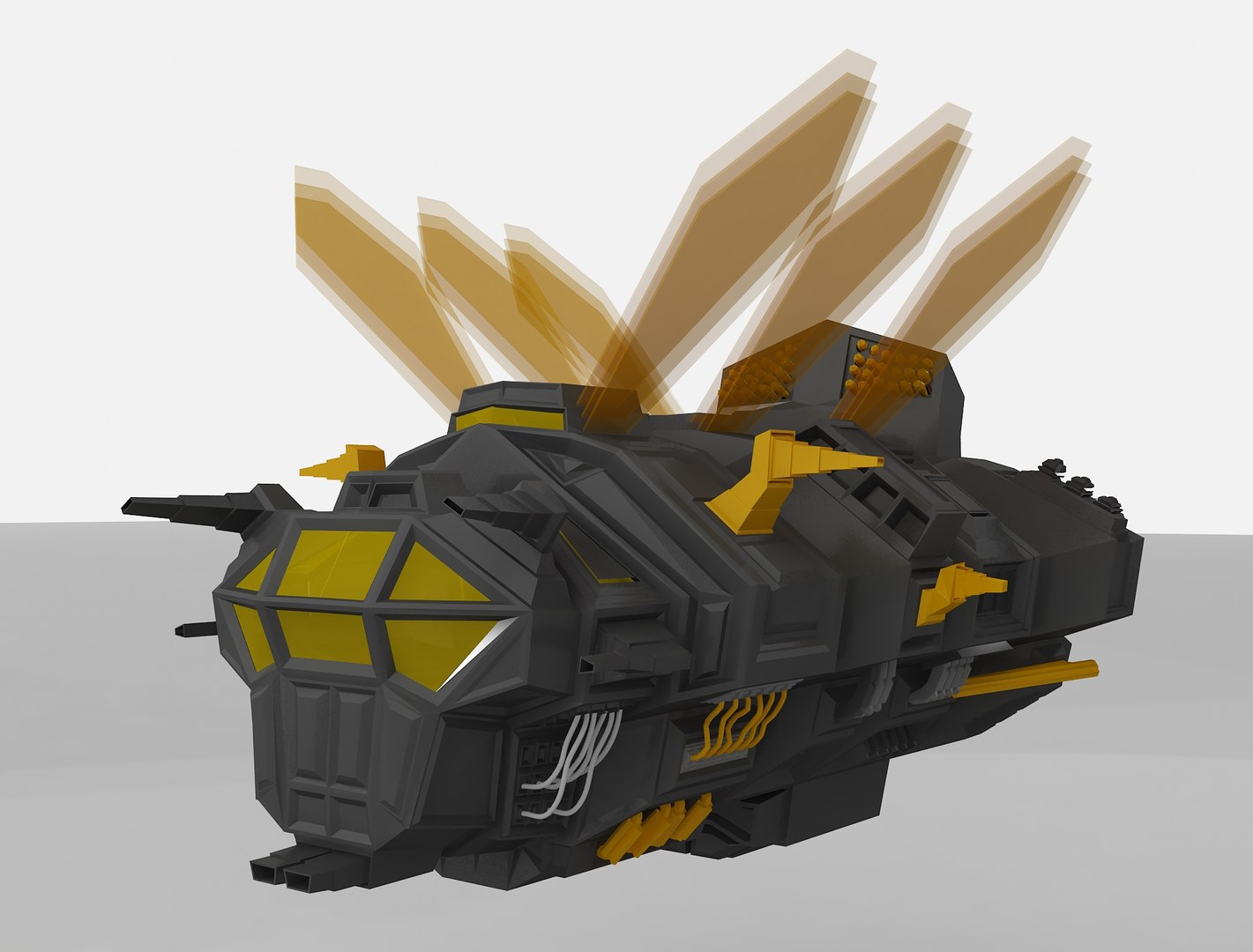 3d bee fighter model