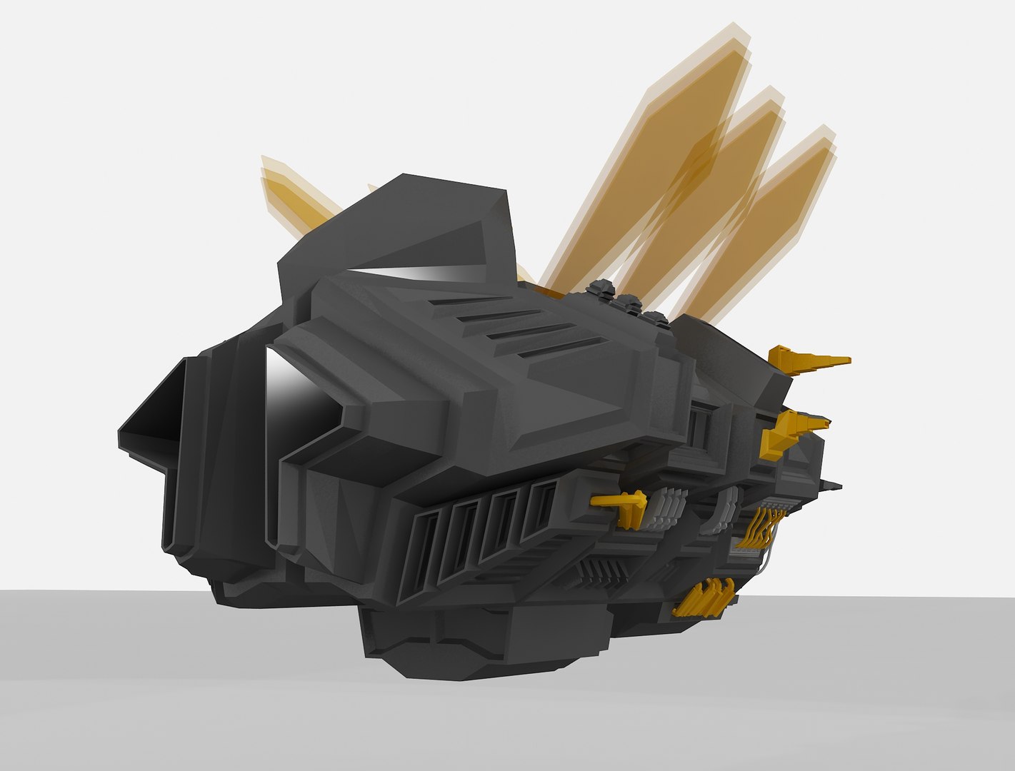 3d bee fighter model