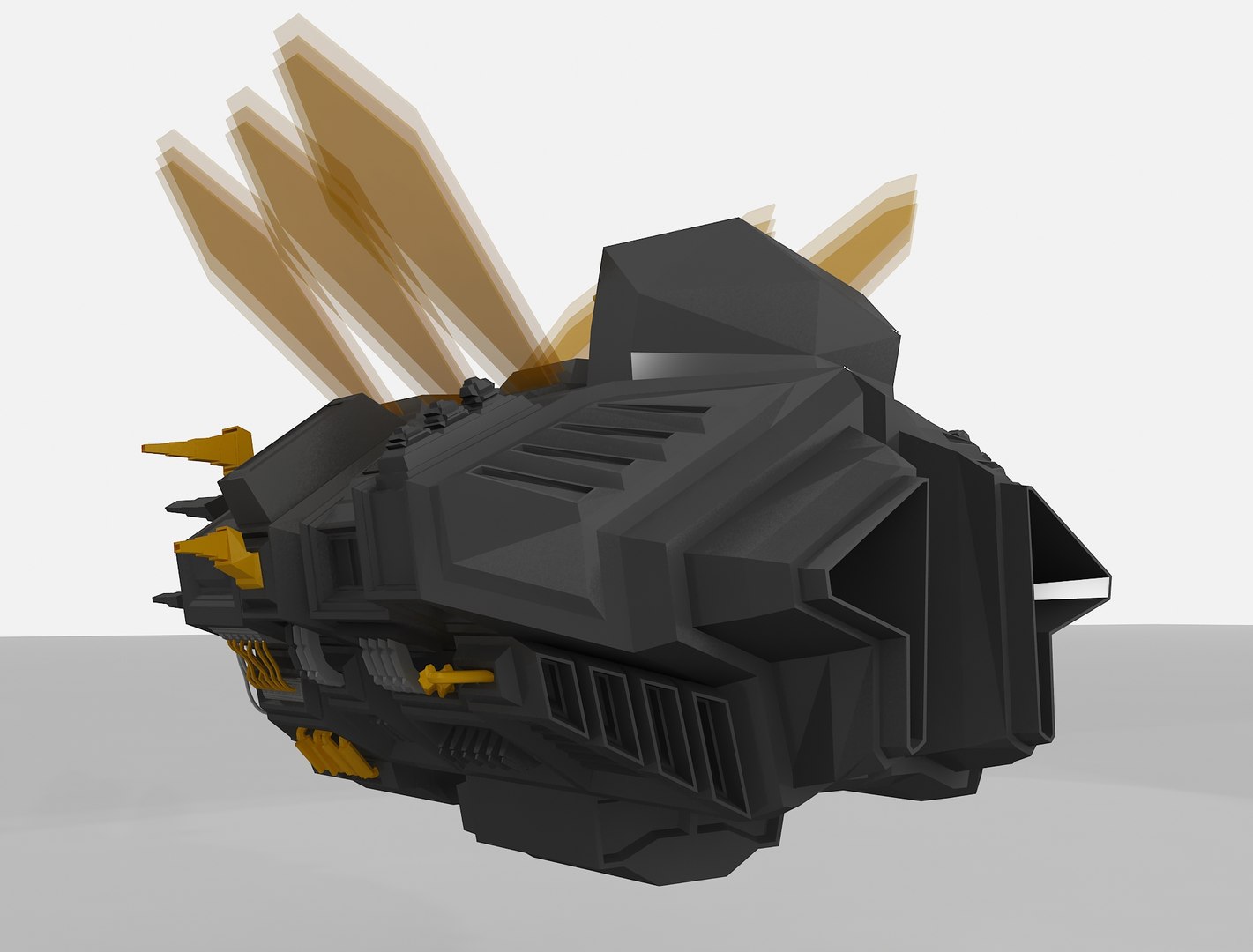 3d bee fighter model
